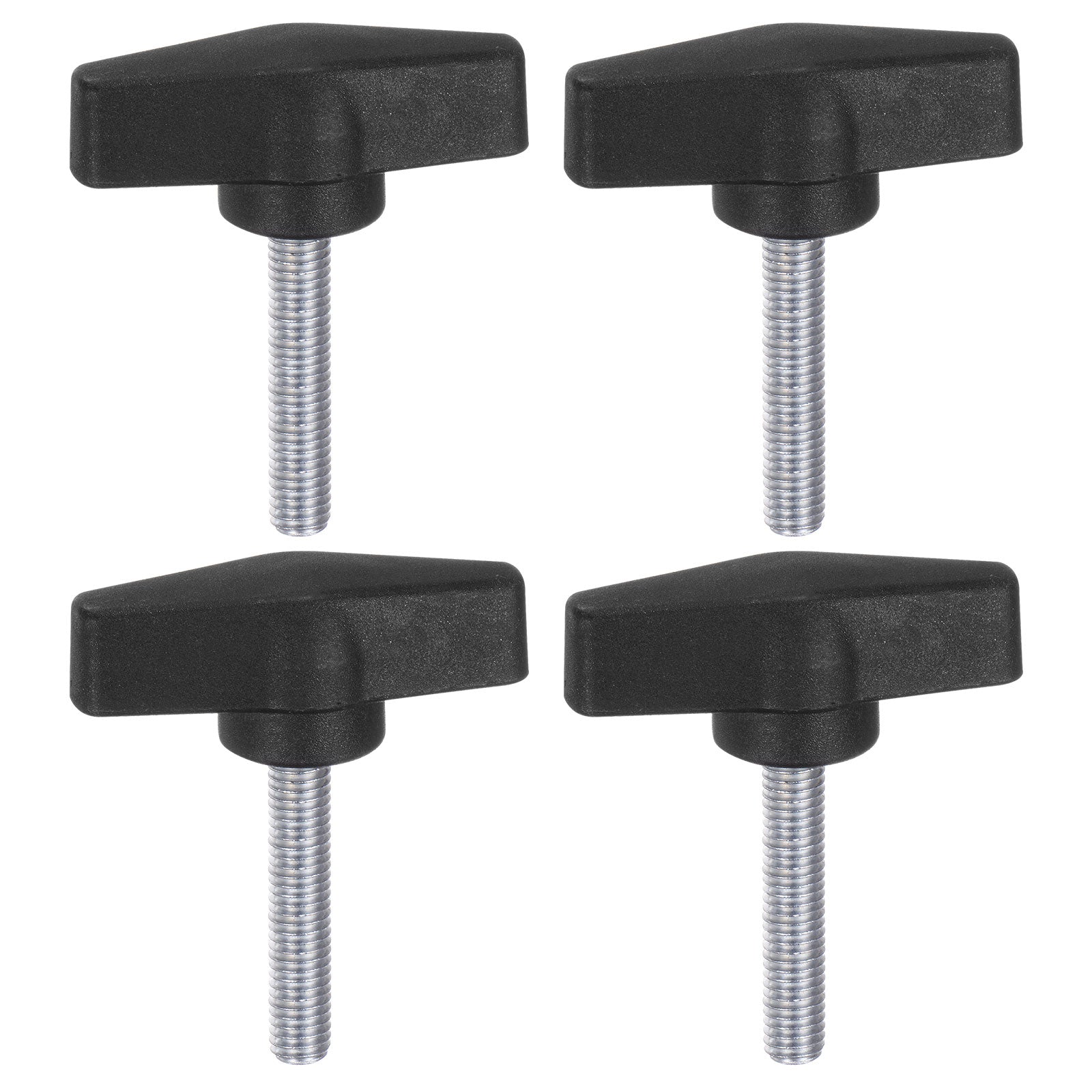 4pcs Tee Wing Knobs M8 x 40mm Male Thread 55mm T Head Clamping Thumb ...