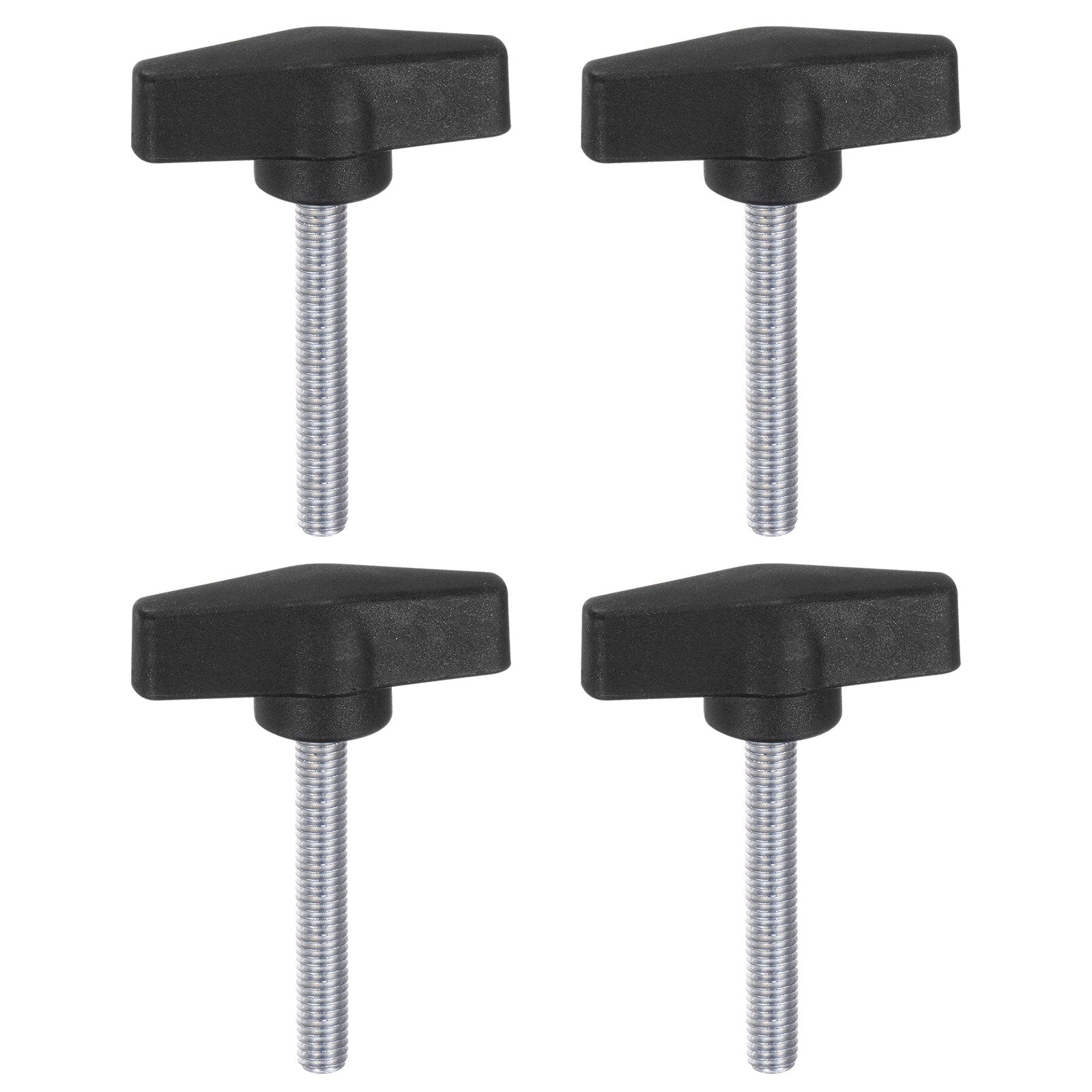 4pcs Tee Wing Knobs M8 x 50mm Male Thread 55mm T Head Clamping Thumb ...