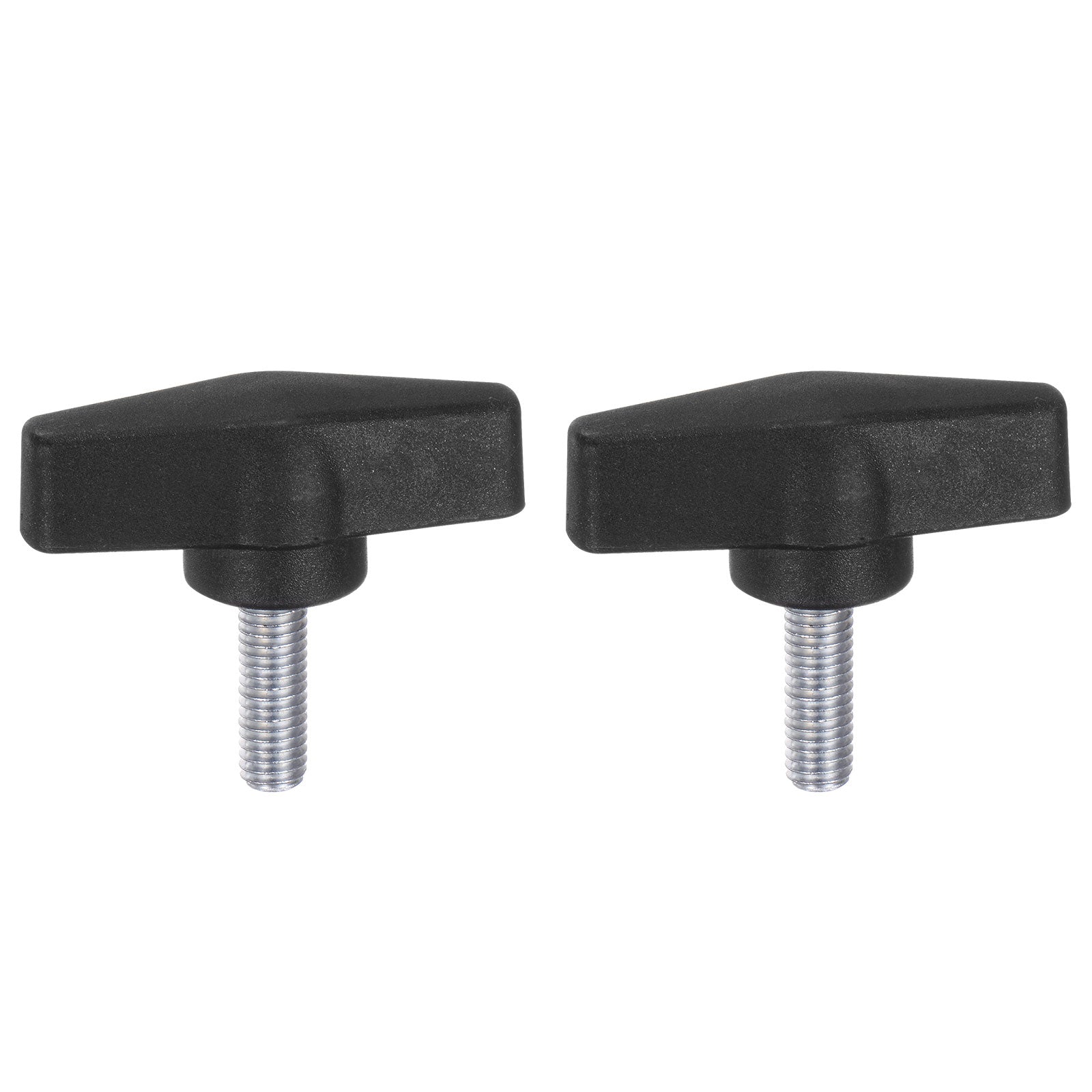 2pcs Tee Wing Knobs M8 x 25mm Metric Male Threaded Stud 55mm T Head ...