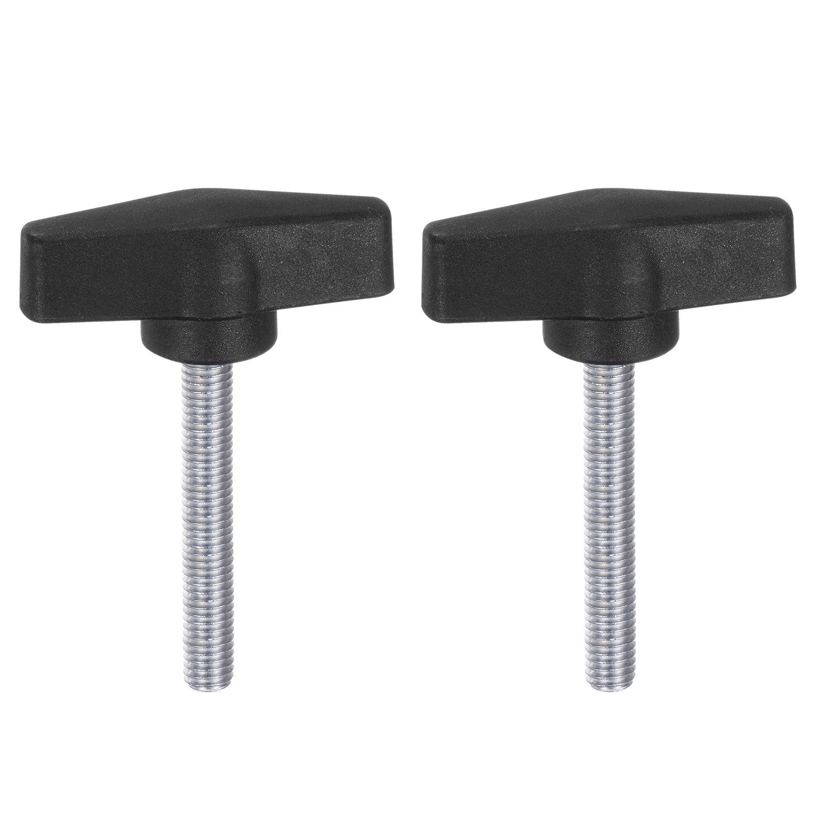 2pcs Tee Wing Knobs M8 x 50mm Metric Male Threaded Stud 55mm T Head ...