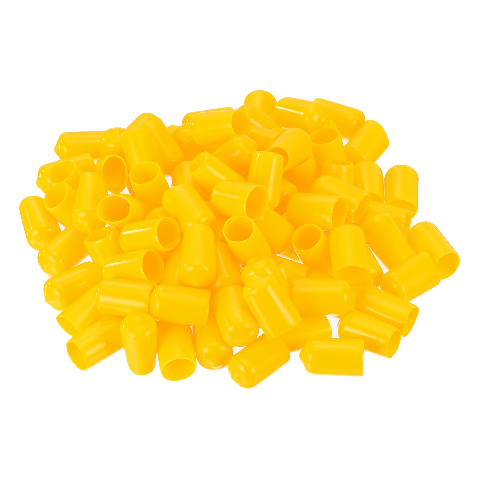 Uxcell 100pcs Rubber End Caps 12mm ID Vinyl Cap Cover Screw Protectors ...