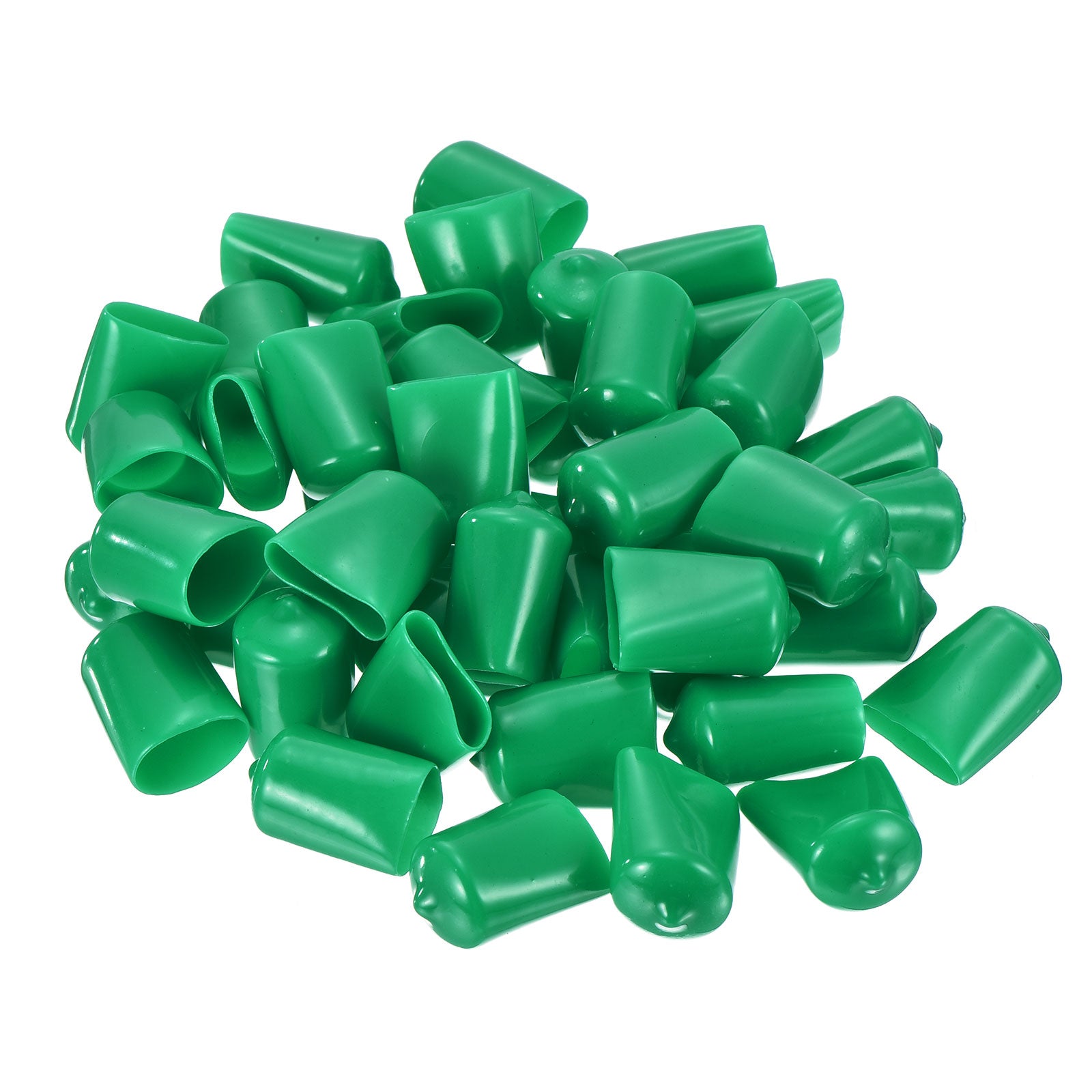 Uxcell 50pcs Rubber End Caps 18mm ID Vinyl Cap Cover Screw Protectors ...