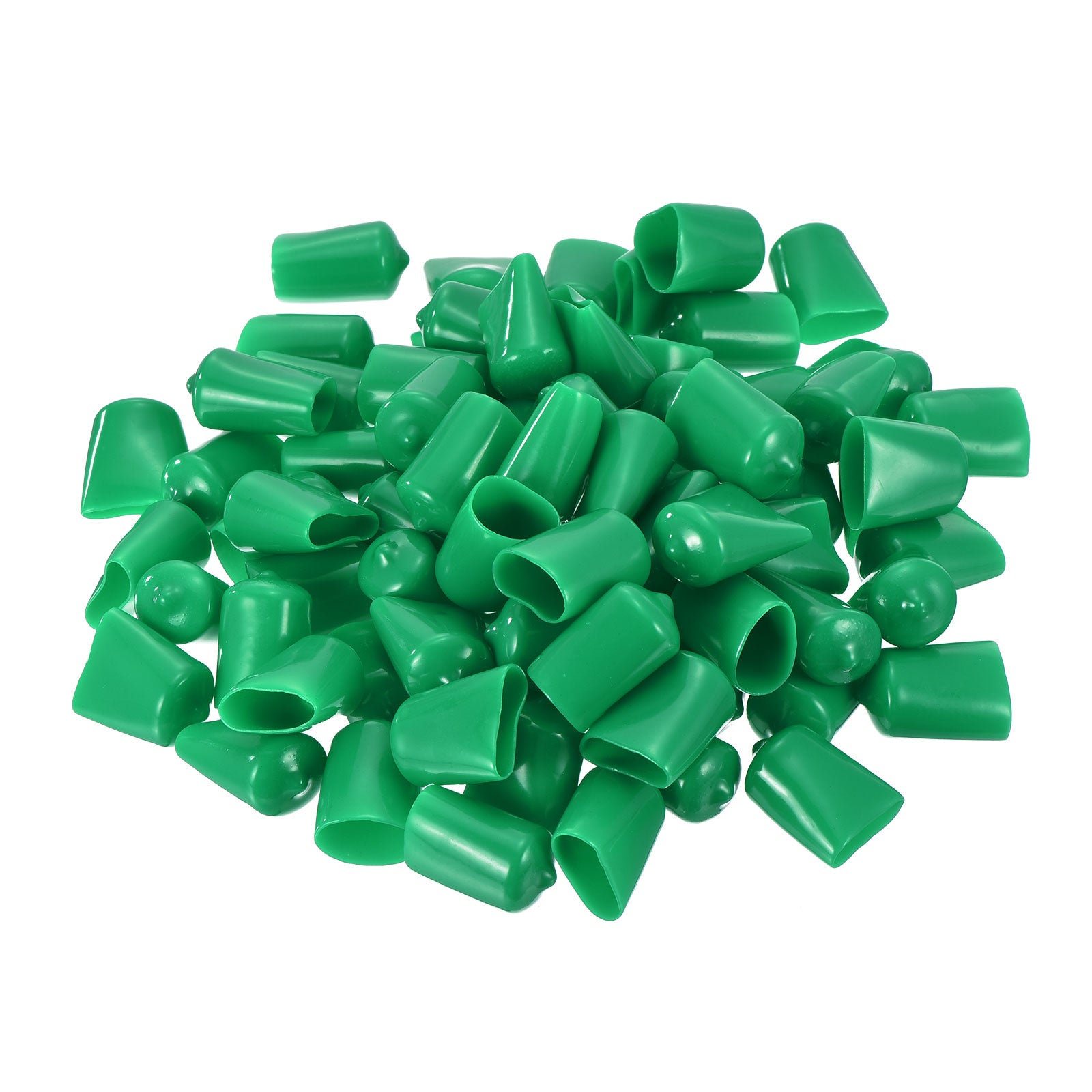 Uxcell 100pcs Rubber End Caps 18mm ID Vinyl Cap Cover Screw Protectors ...
