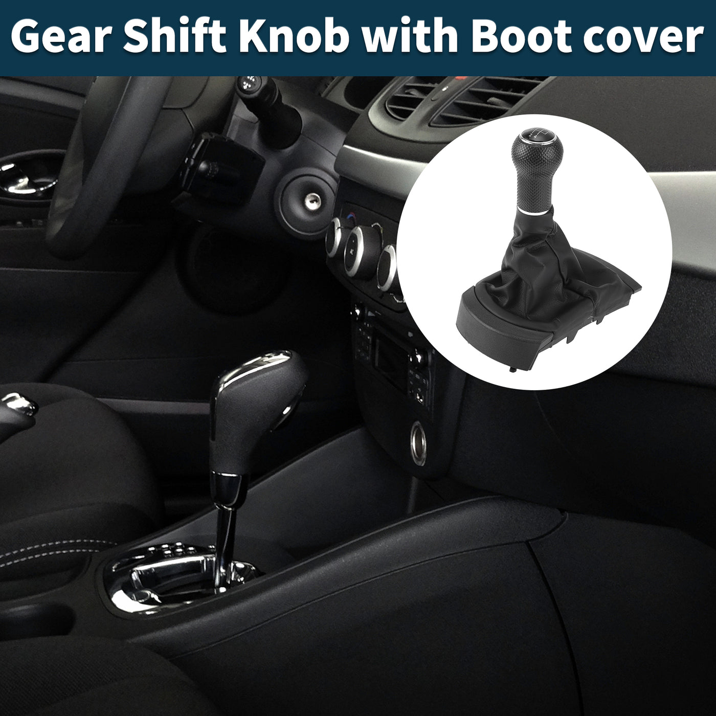 5 Speed Manual Gear Shifter Knob with Cover for SEAT Ibiza | Front ...