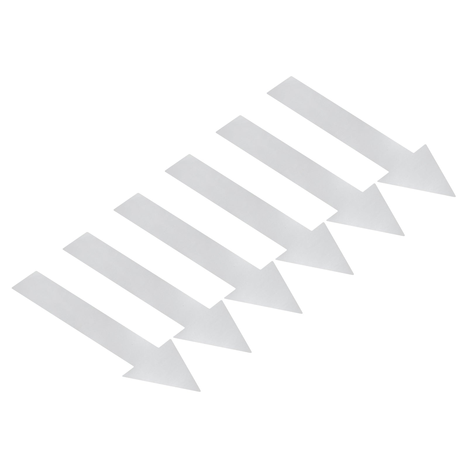 4x1.2" Arrow Sticker Directional Sign PVC Adhesive Floor Decal, Grey ...