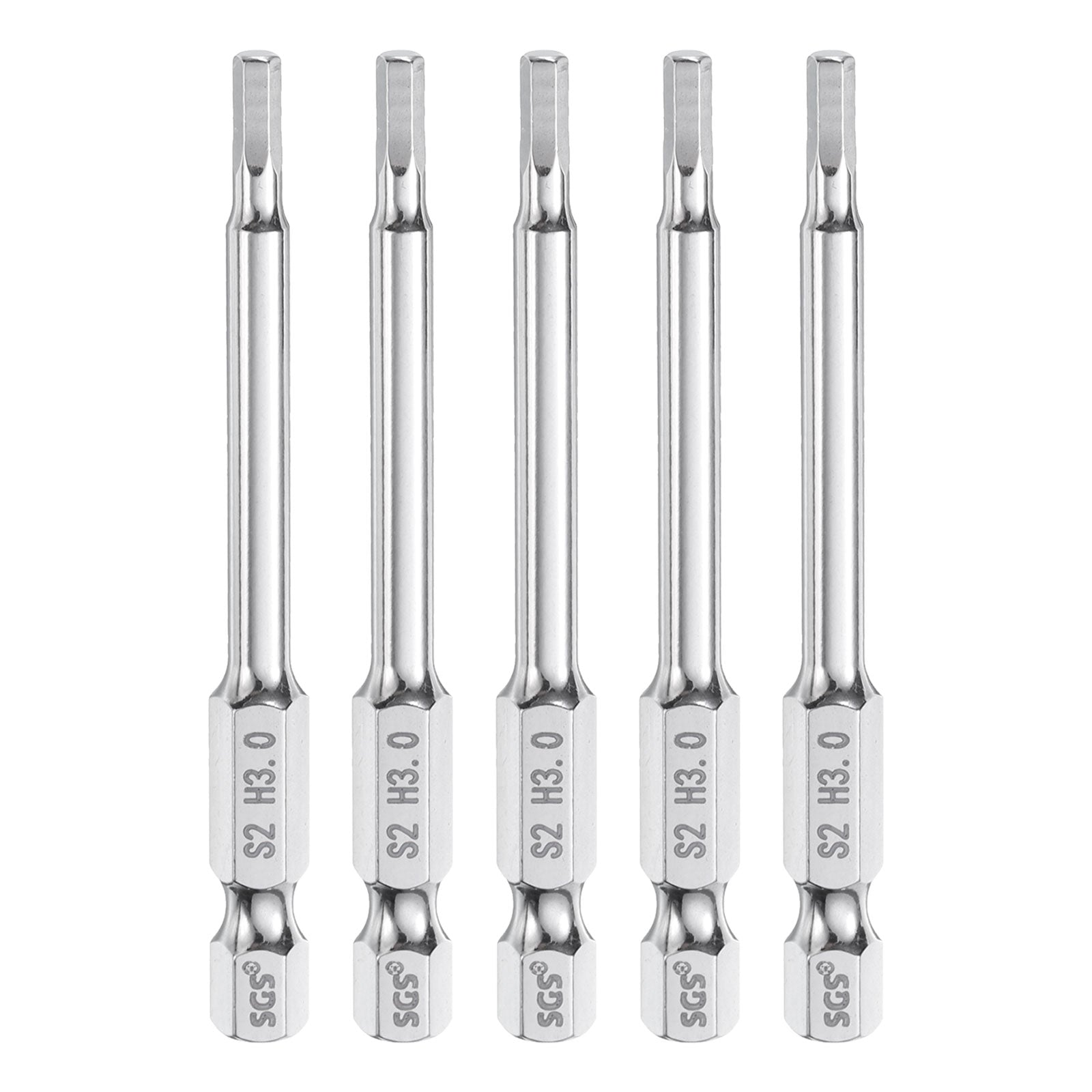 5pcs 3mm (H3) Hex Head Wrench Drill Bit 2.6" Long Magnetic Screwdriver ...