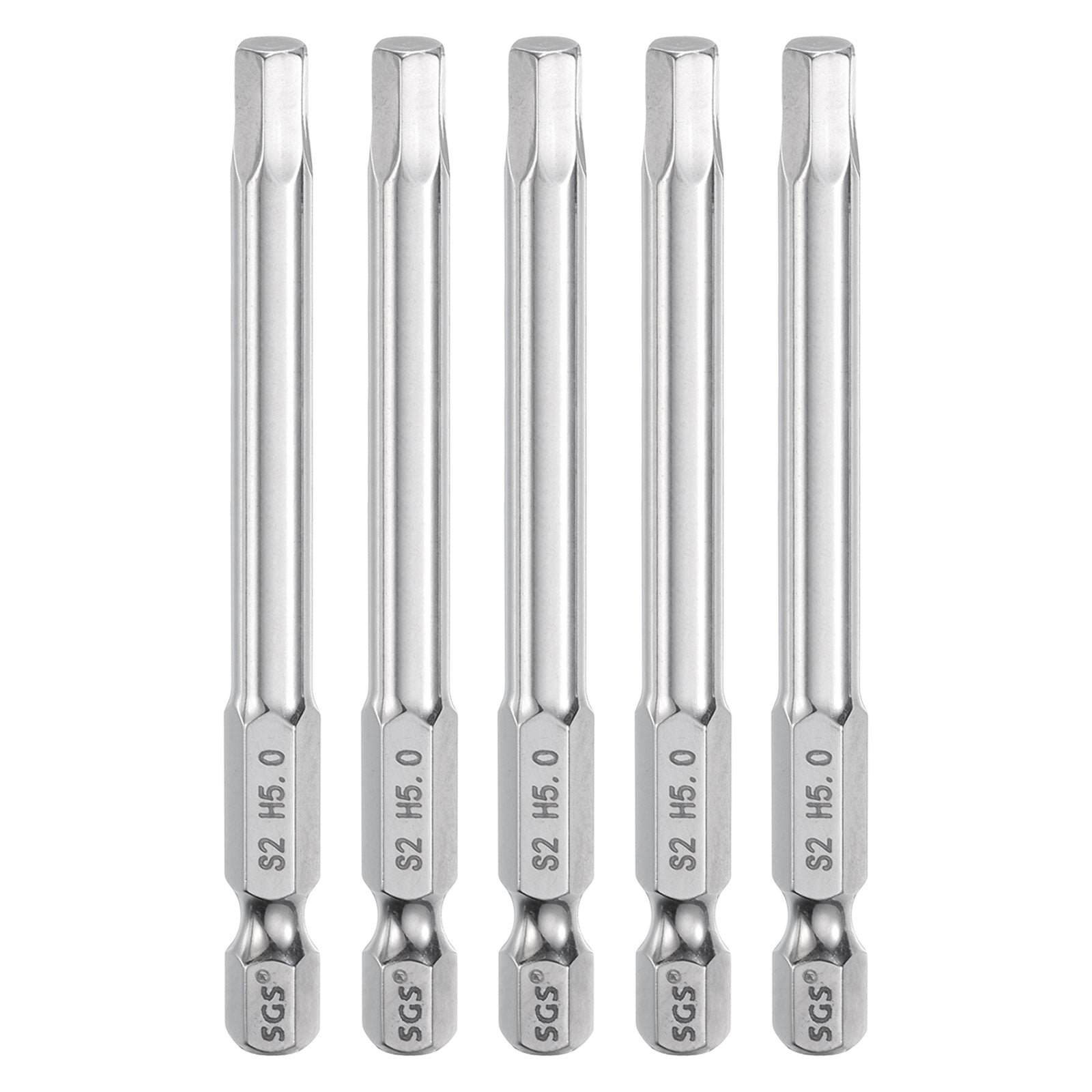 5pcs 5mm (H5) Hex Head Wrench Drill Bit 3" Long Magnetic Screwdriver ...