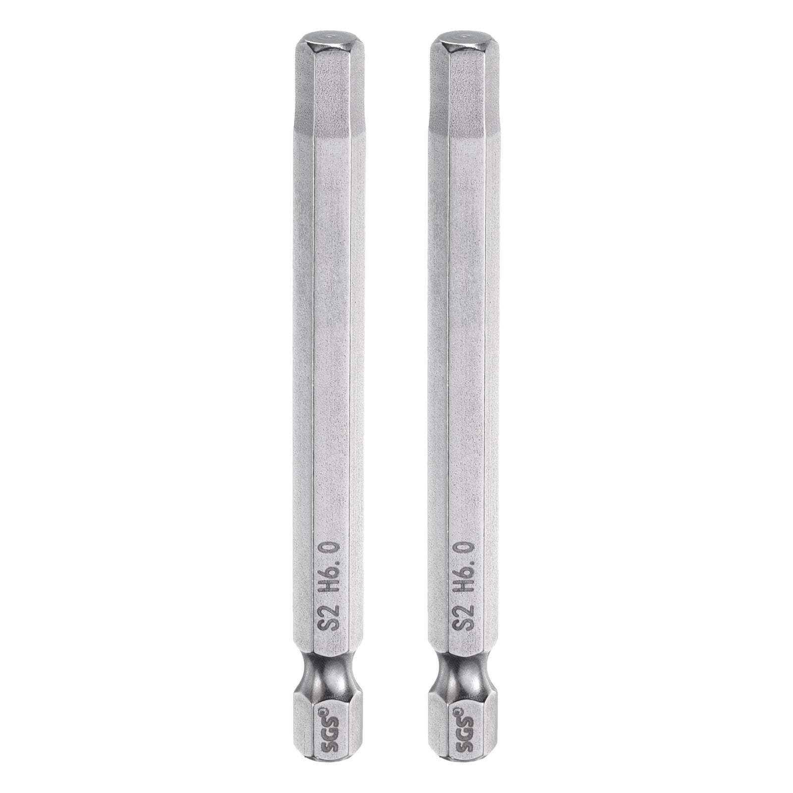 2pcs 6mm (H6) Hex Head Wrench Drill Bit 3" Long Magnetic Screwdriver ...