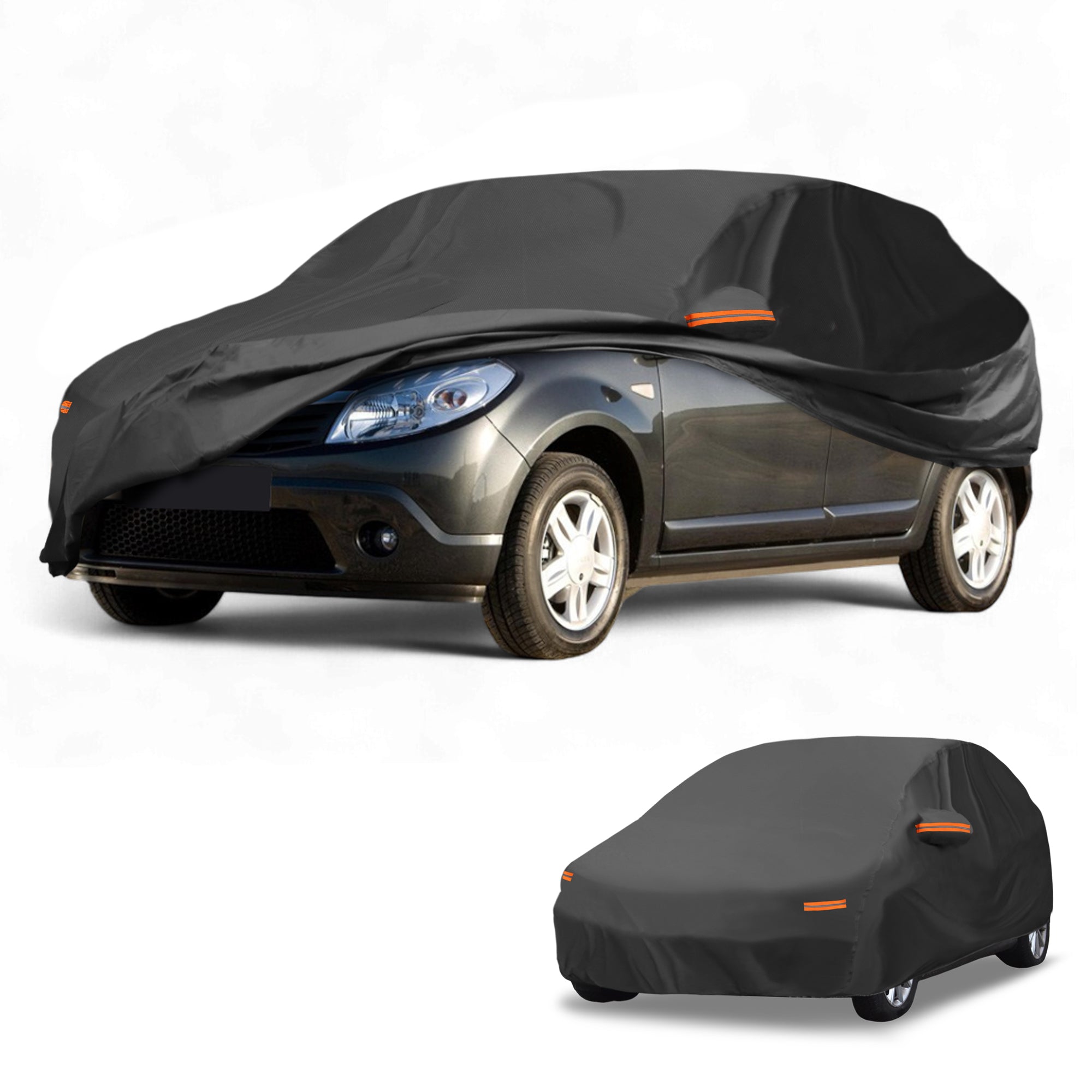 Car Cover Waterproof All Weather for Dacia Sandero Hatchback Black 190T ...