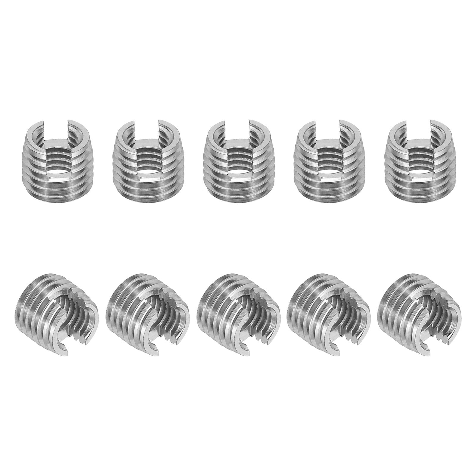 10 Pcs 303 Stainless Steel M8 x M12 x 10mm Self-Tapping Threaded ...