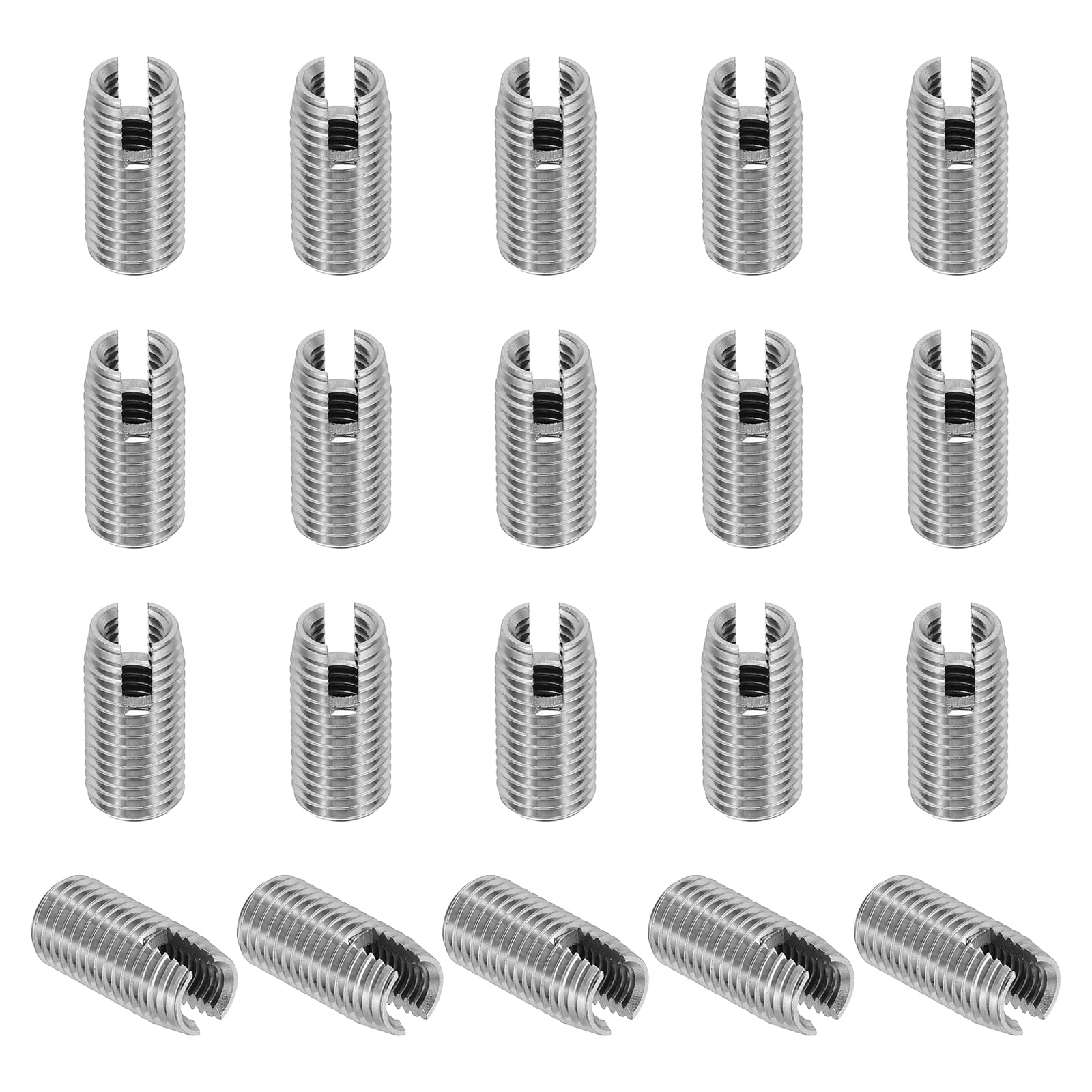 20 Pcs 303 Stainless Steel M8 x M12 x 25mm Self-Tapping Threaded ...