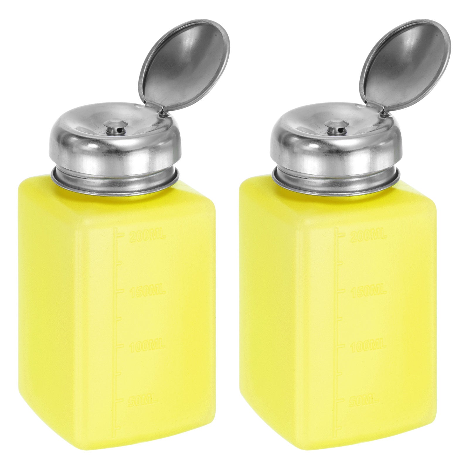 2pcs Solvent Alcohol Dispenser 200ml(6.7oz) Push Down Liquid Dispenser ...