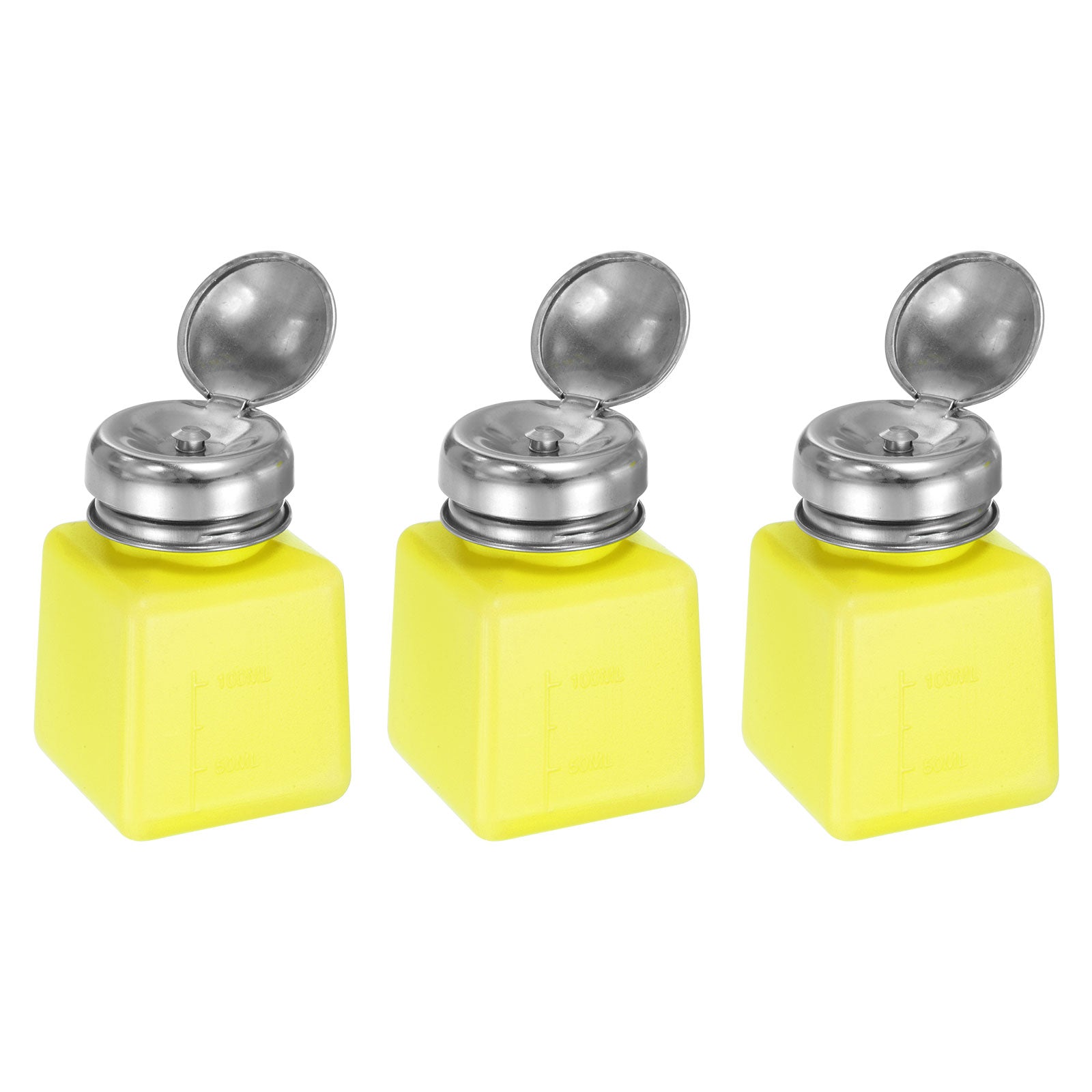3pcs Solvent Alcohol Dispenser 100ml(3.4oz) Push Down Liquid Dispenser ...