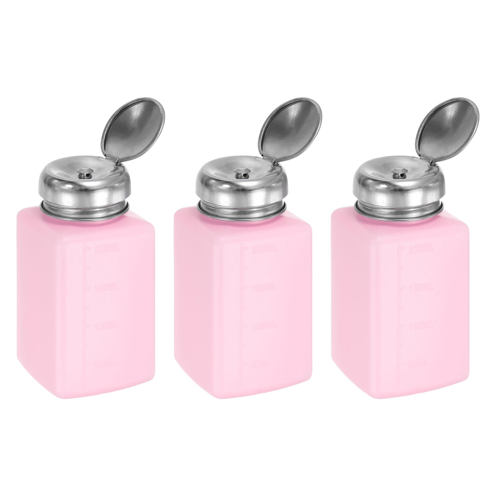 3pcs Solvent Alcohol Dispenser 200ml(6.7oz) Push Down Liquid Dispenser ...