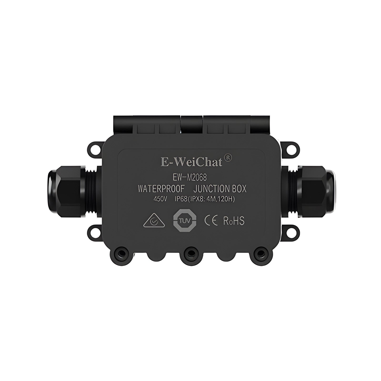 IP68 Plastic Black Outdoor Waterproof Electrical Box with PA12-4 ...
