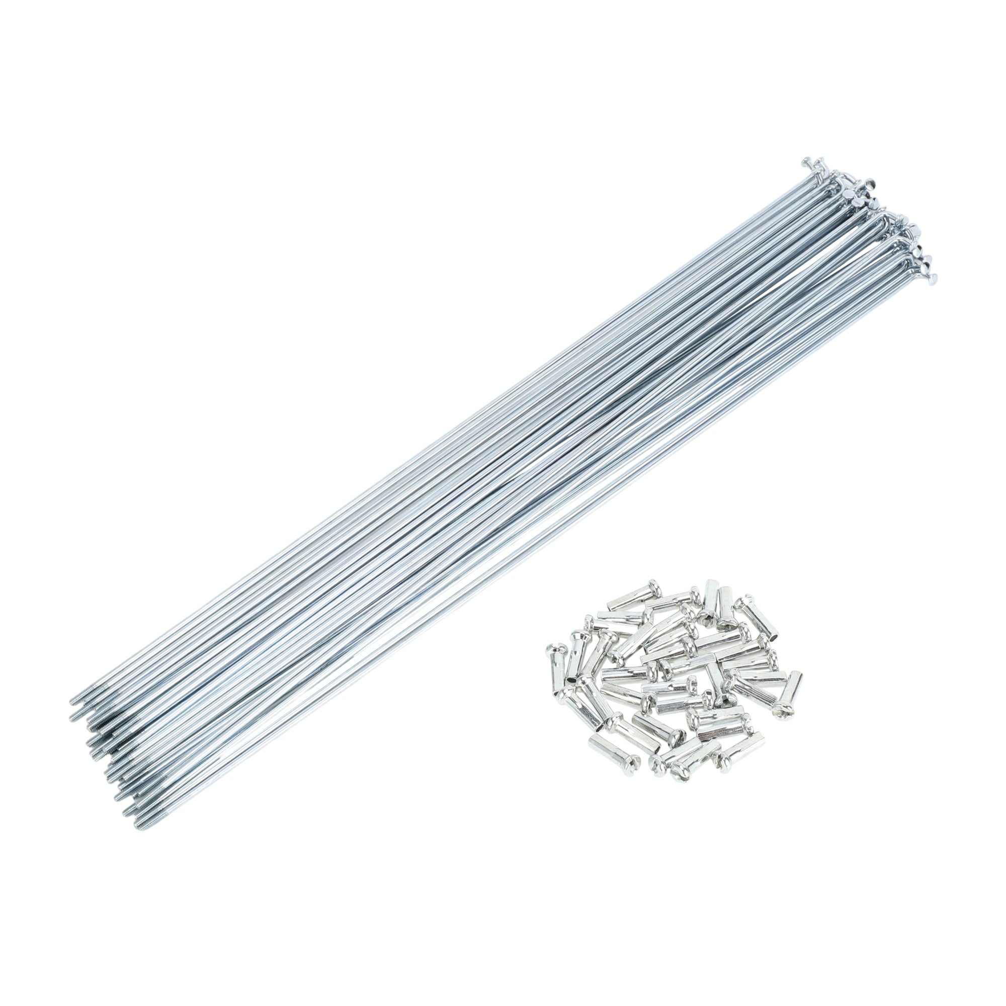 Bicycle Spokes Bike Wheel Spokes Silver Tone Nipple 1 Set 14G 283mm ...