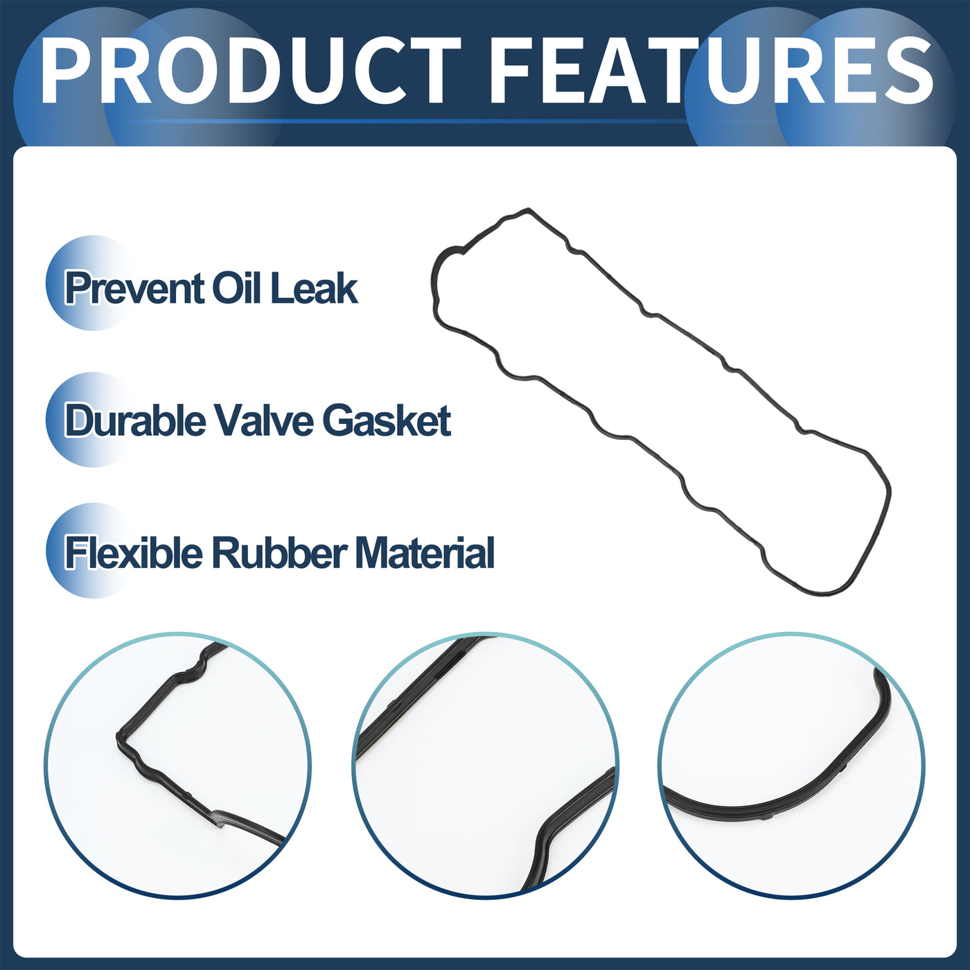 Valve Cover Gasket, Cylinder Head Valve Seal Gasket No.1121330040 for ...