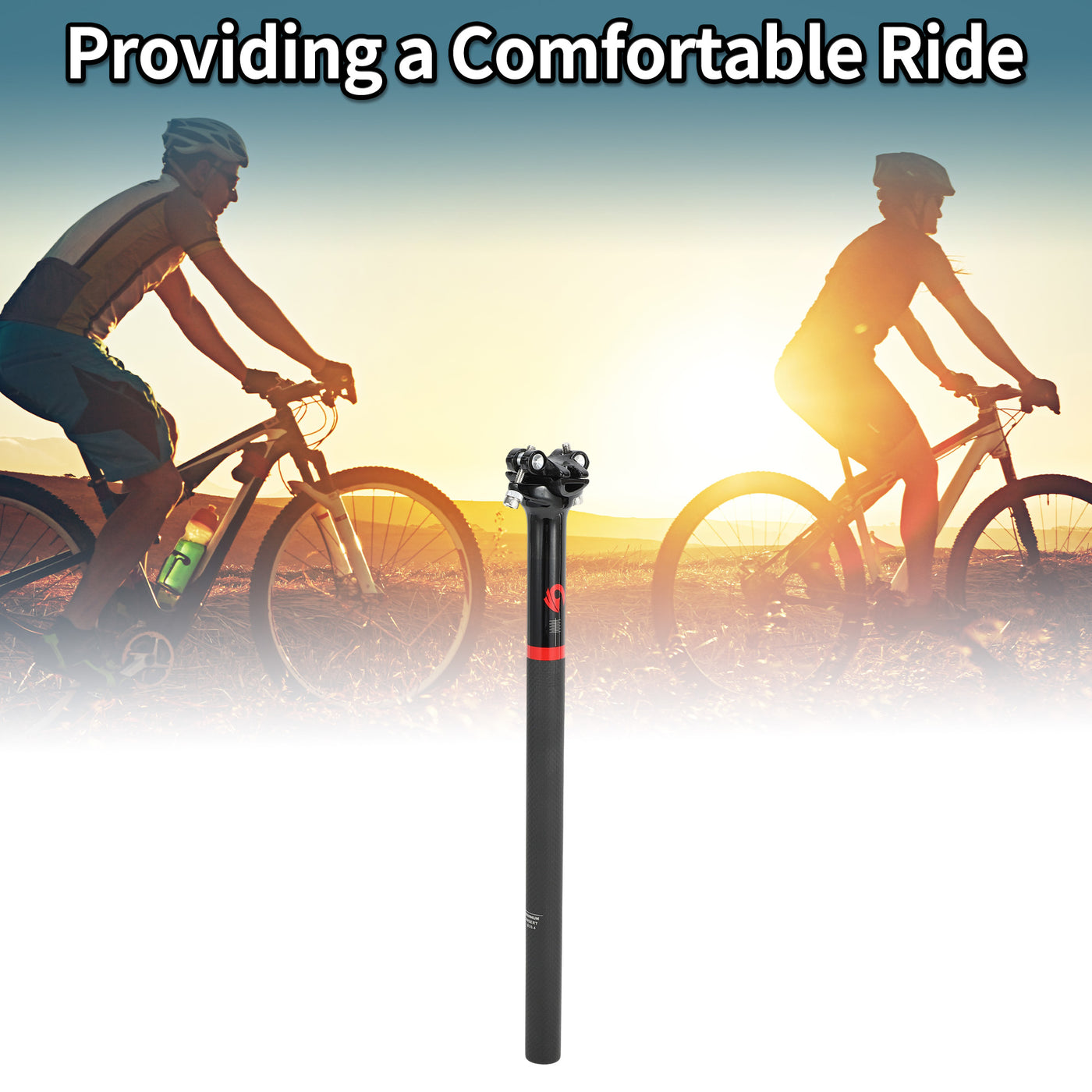 Bike Seat Posts Height Angle Adjustment Bike Saddle Post Seat Tube Matte Black Gloss Black Red 1 ...