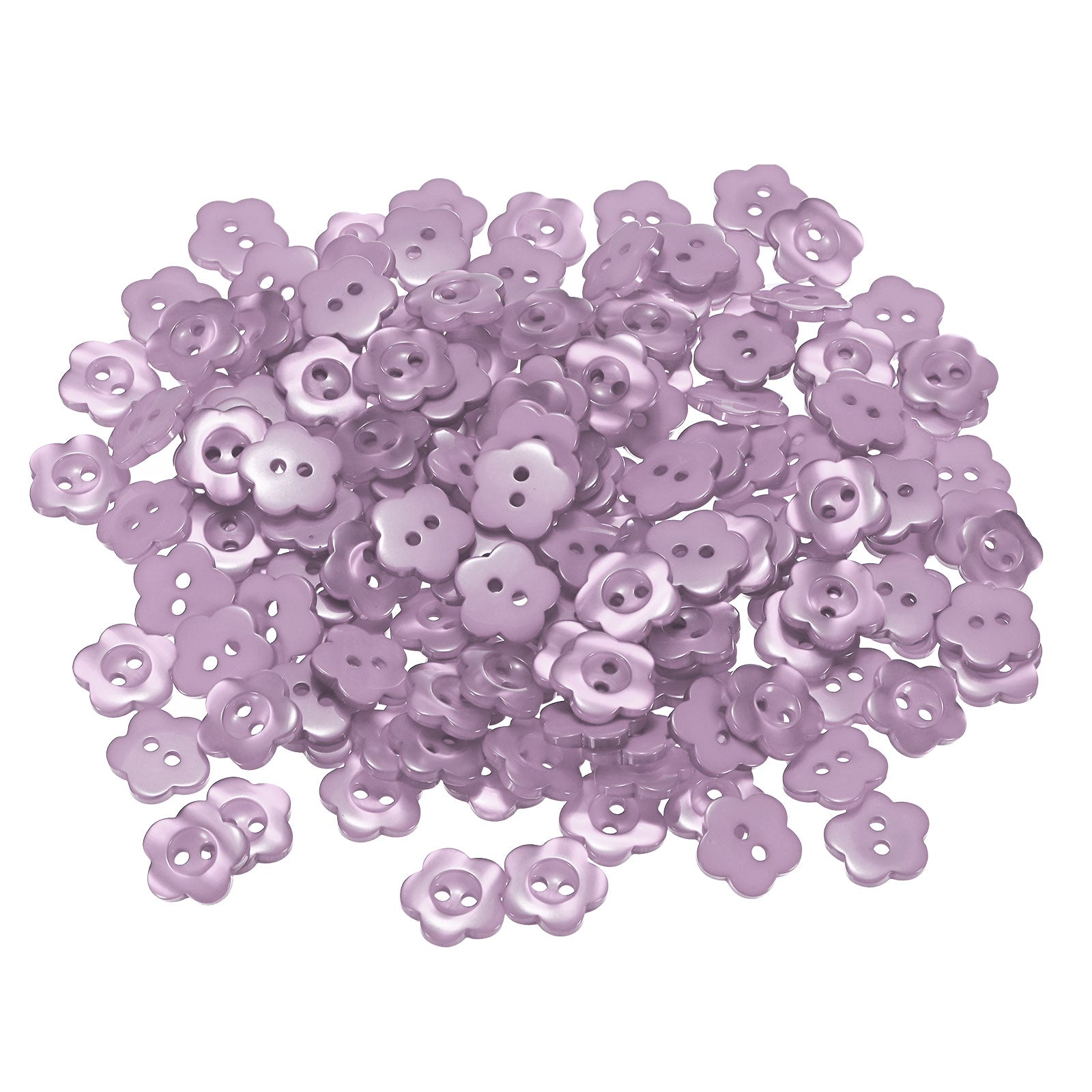 150pcs Flower Sewing Buttons 5/8" Resin Star 2-Hole Craft Buttons ...