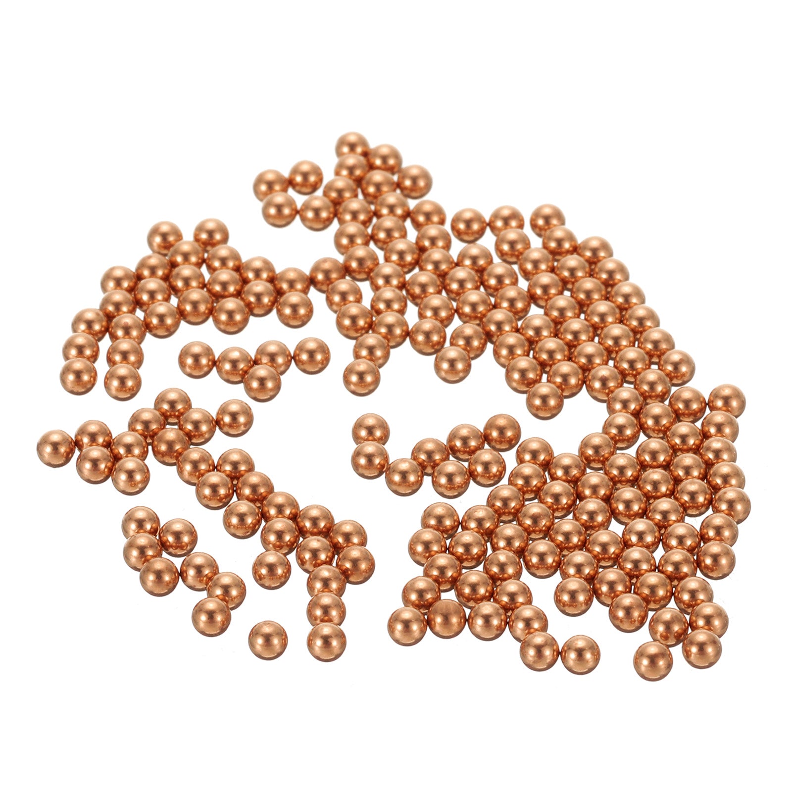 Uxcell 200 Pcs Precision Solid Copper Bearing Balls 2.5mm Pure Copper ...