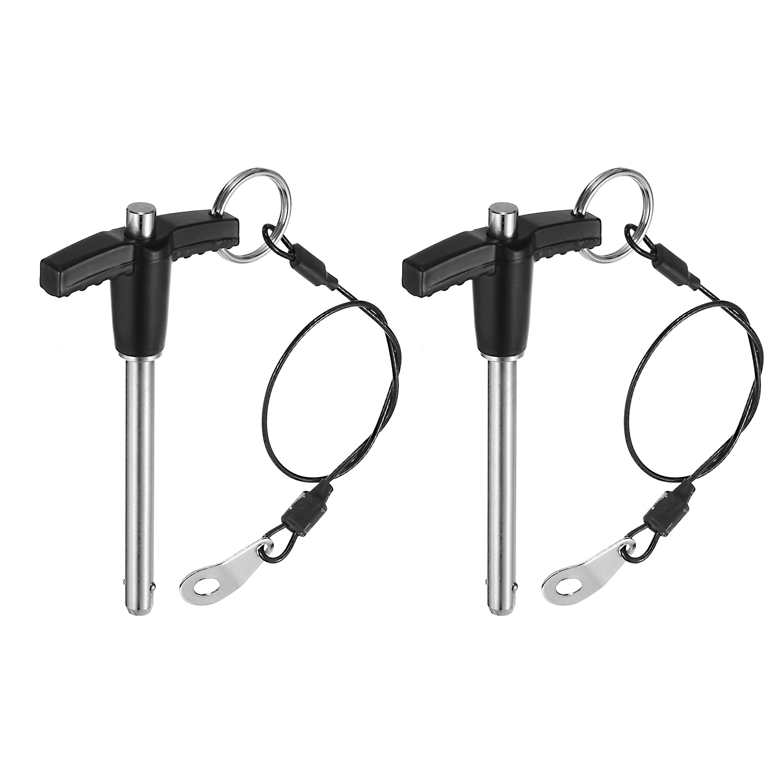 Uxcell 2Pcs T Handle Lock Pins, 6mm x 50mm Usage Length Stainless Steel ...