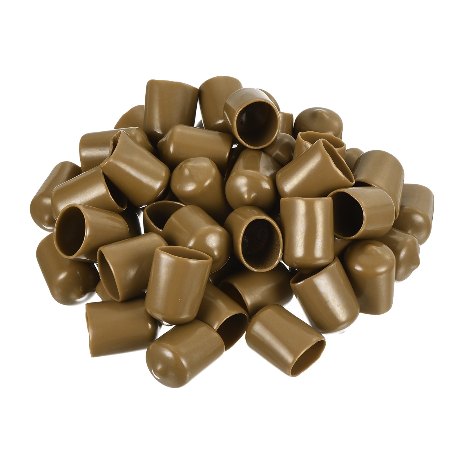 Uxcell 100pcs Rubber End Caps 15.5mm ID PVC Tube Bolt Cover Screw ...