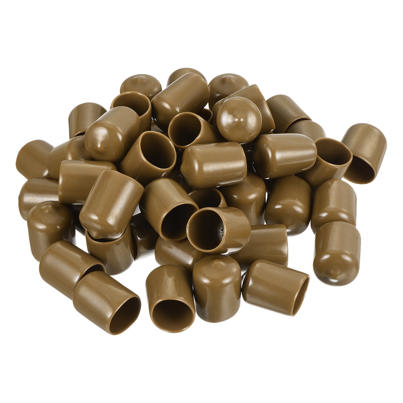 Uxcell 100pcs Rubber End Caps 16mm ID PVC Tube Bolt Cover Screw ...