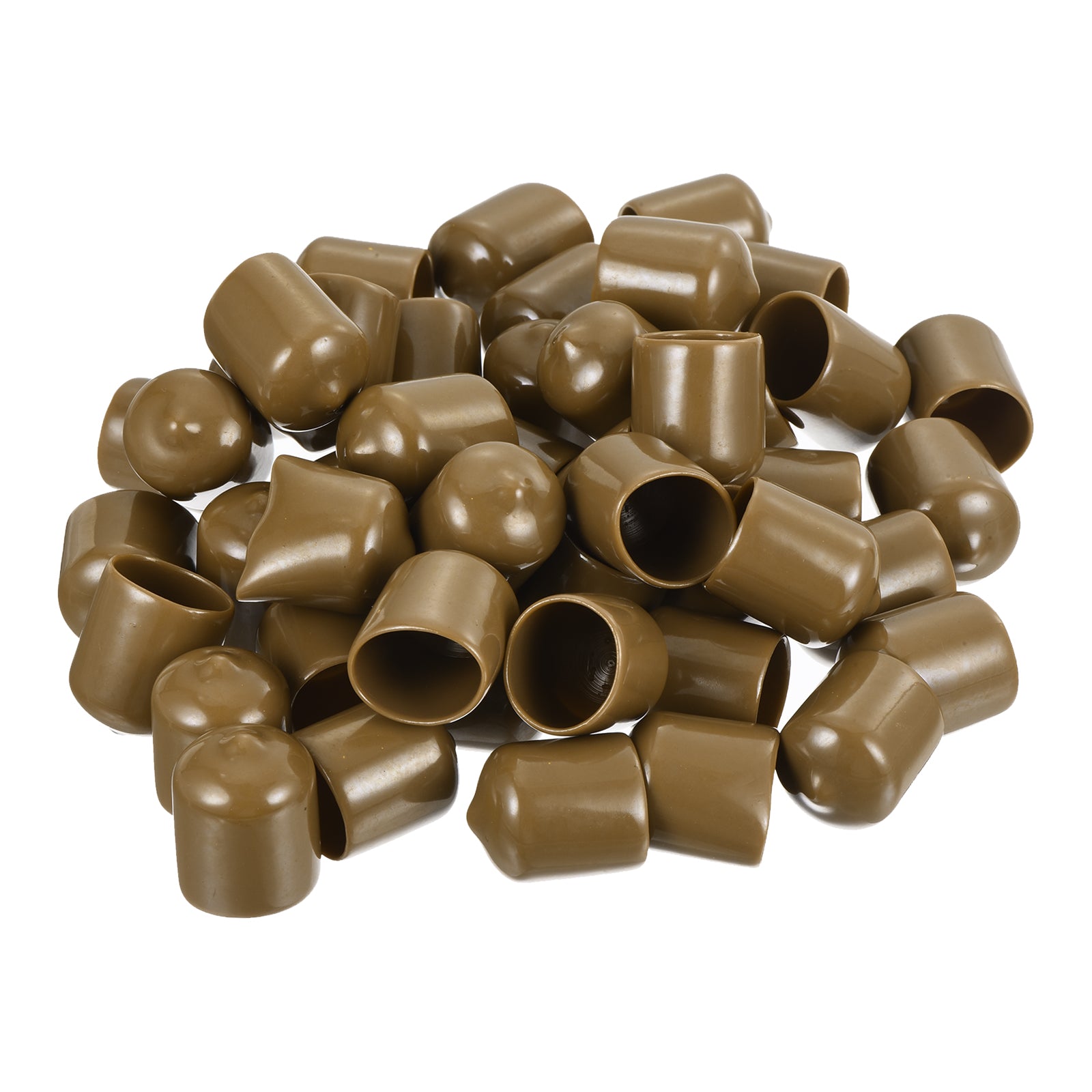 Uxcell 100pcs Rubber End Caps 17mm ID PVC Tube Bolt Cover Screw ...