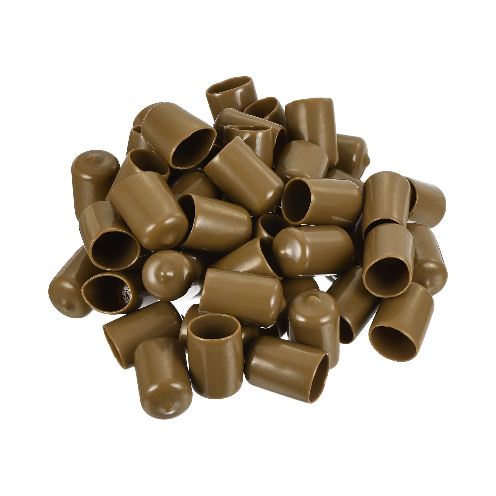 Uxcell 100pcs Rubber End Caps 18mm ID PVC Tube Bolt Cover Screw ...
