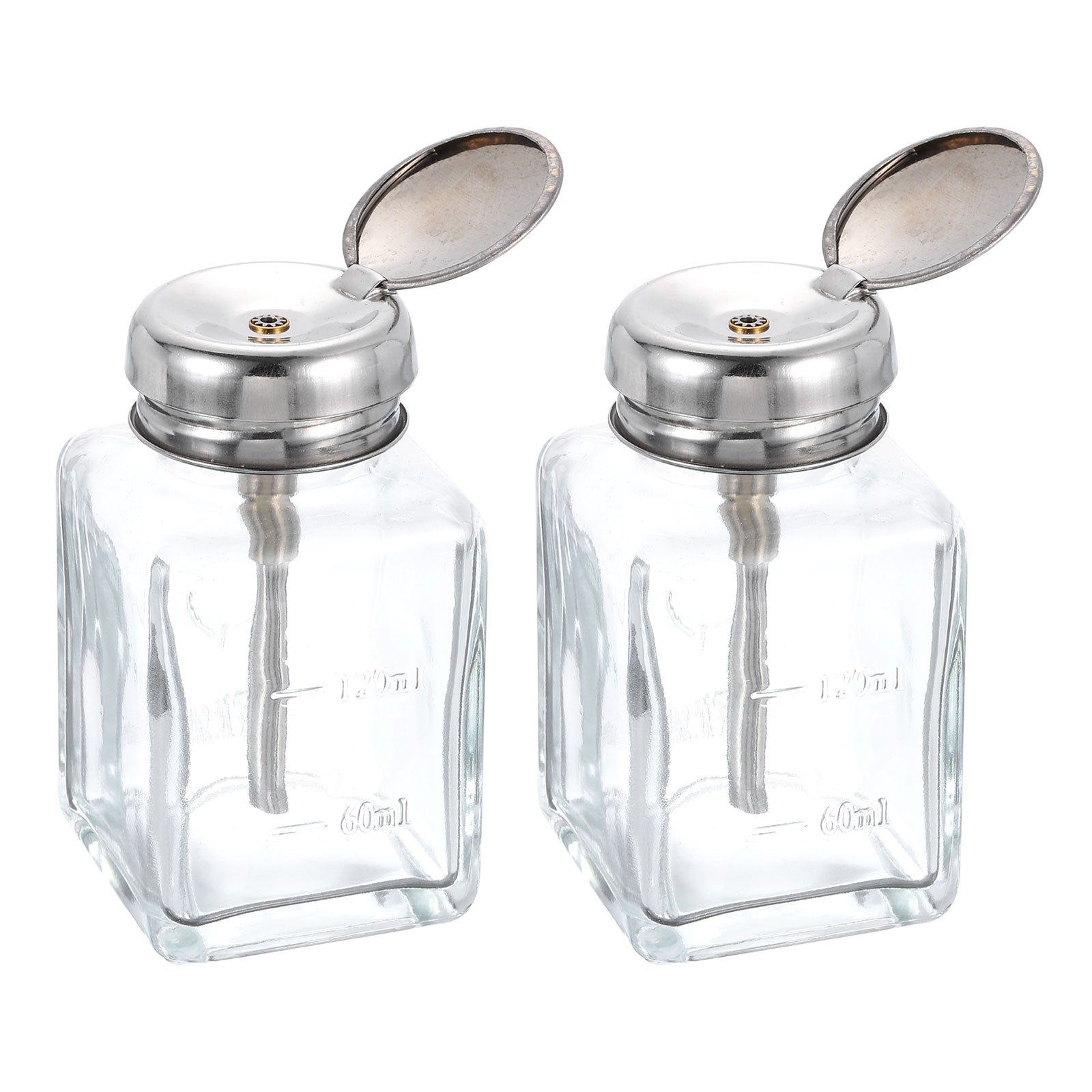 2pcs Solvent Alcohol Dispensers 120ml(4oz) Conical Push Down Liquid ...