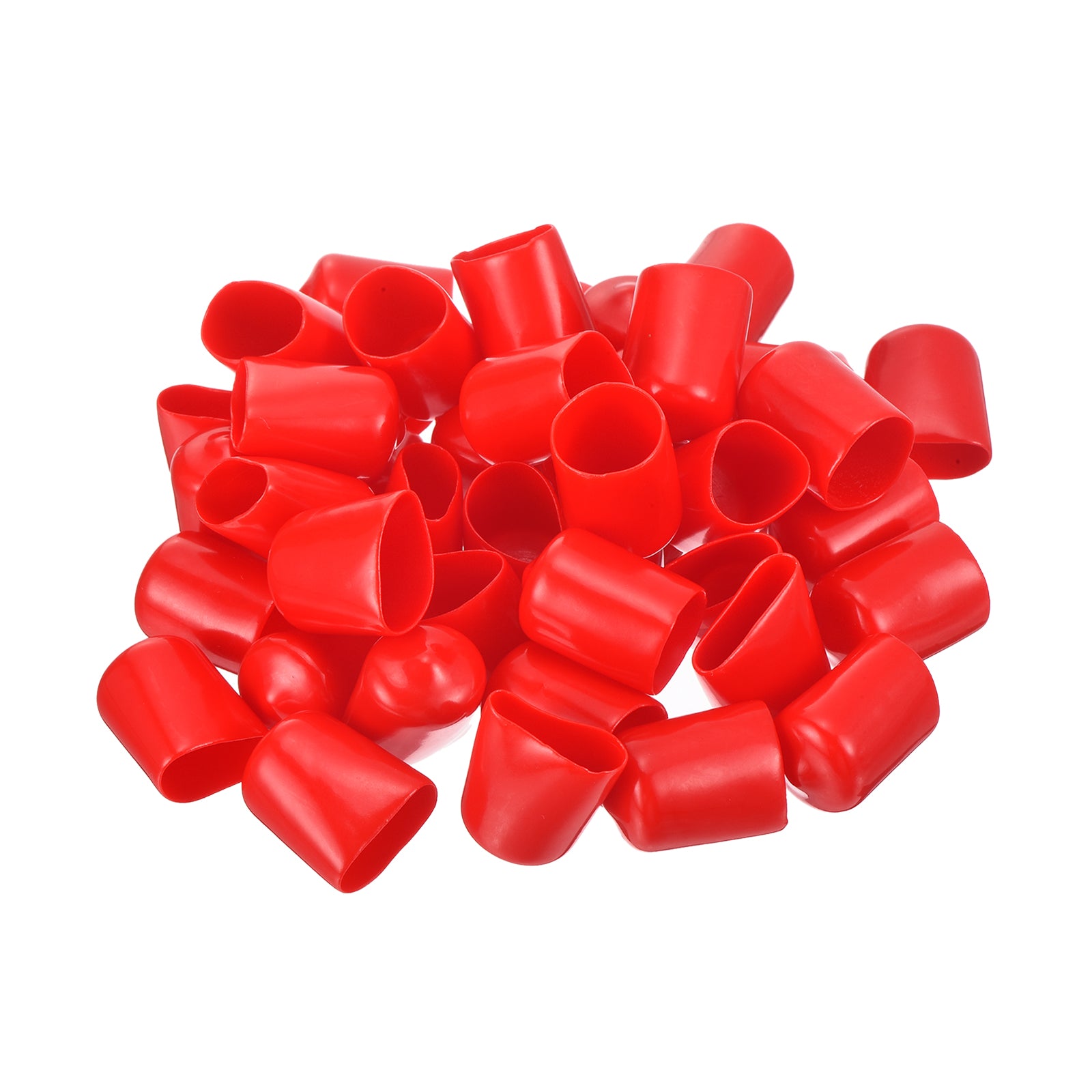 Uxcell Rubber End Caps, 50Pcs 14.5mm Screw Thread Protector for Tube ...