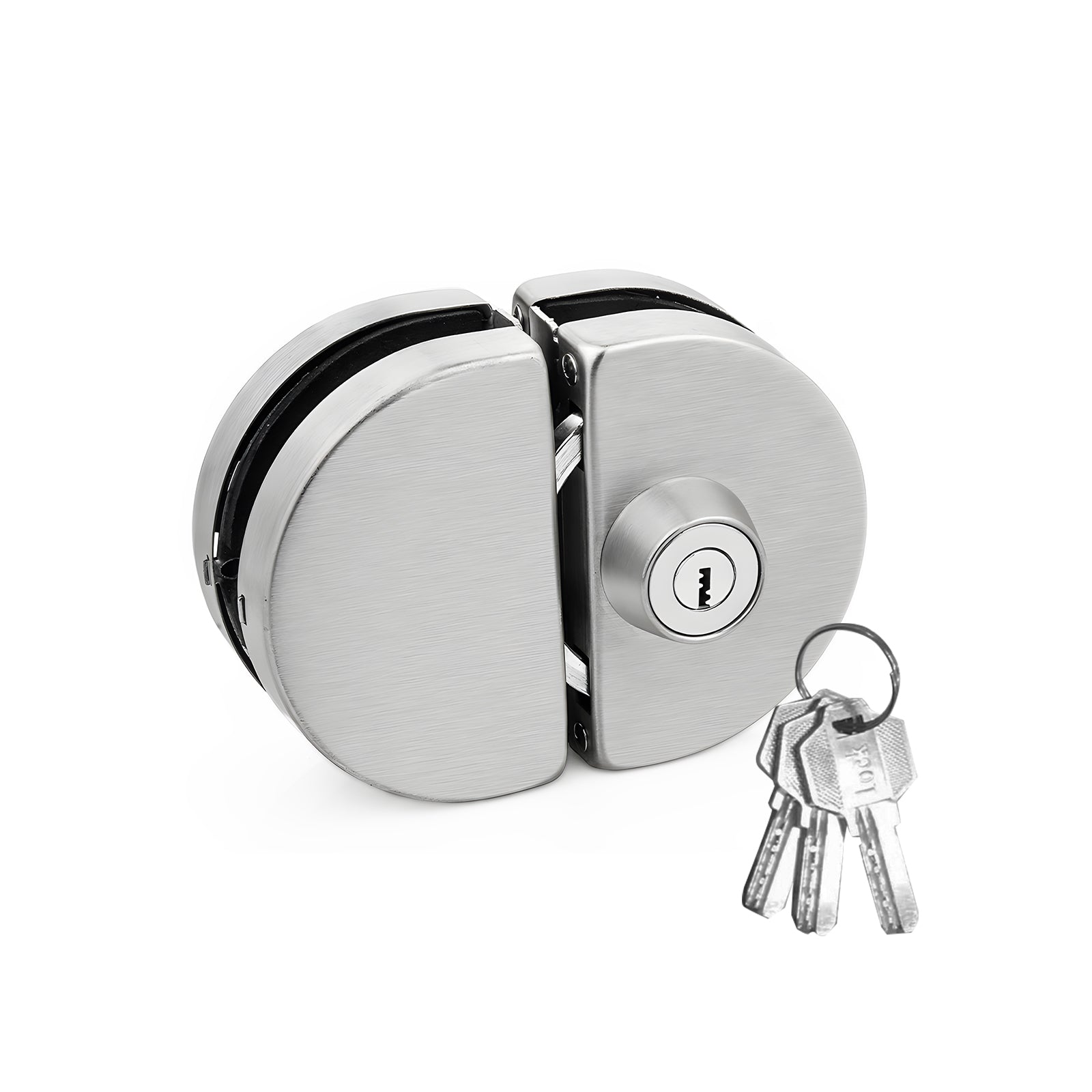 1Set 304 Stainless Steel Glass Door Lock Heavy Duty Frameless Glass ...