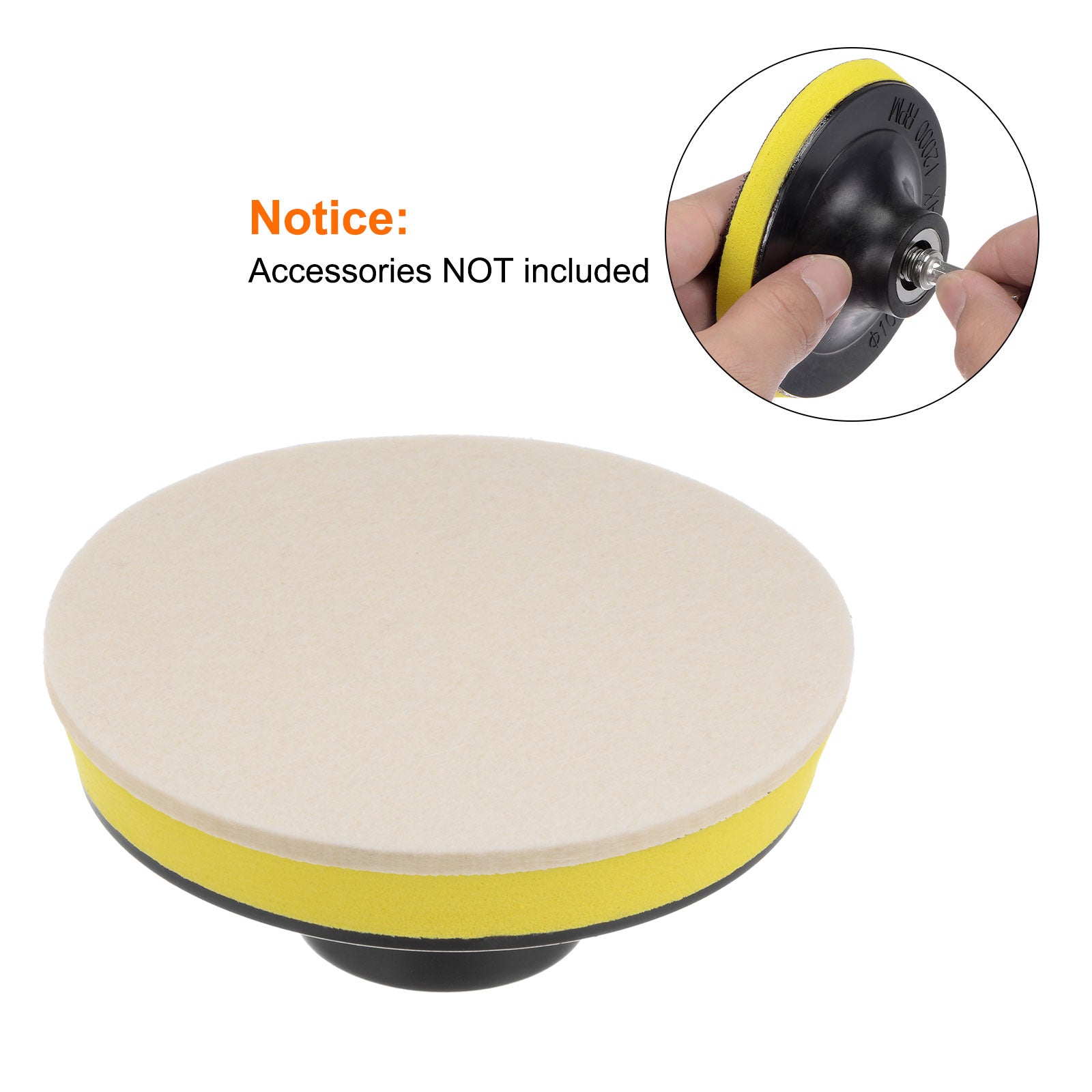 20pcs Wool Felt Polishing Pads, 4 Inch Buffing Wheel Polish Pad ...
