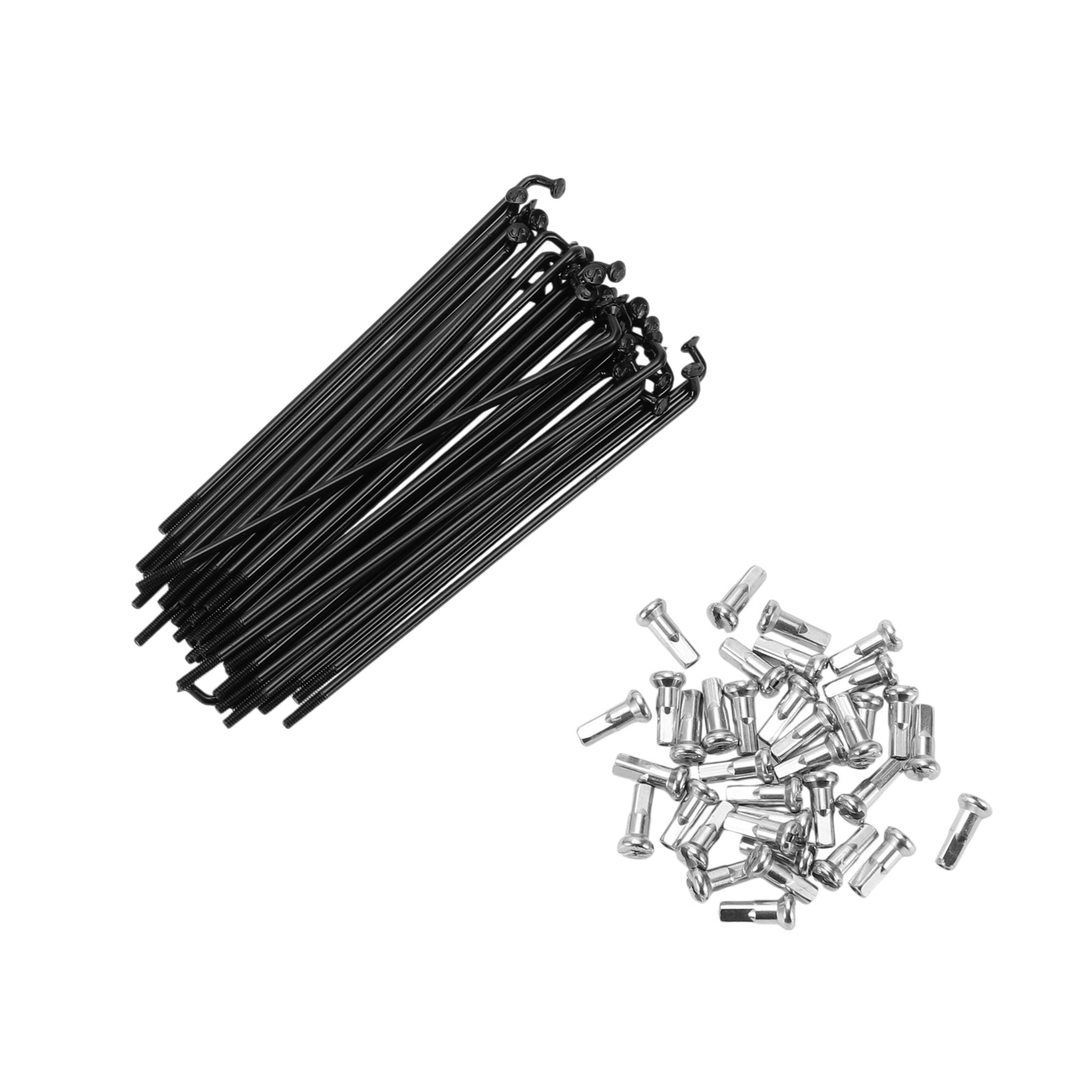 Bike Bicycle Spokes 14G 94MM Mountain Bike Spokes Steel Black 36Pcs ...