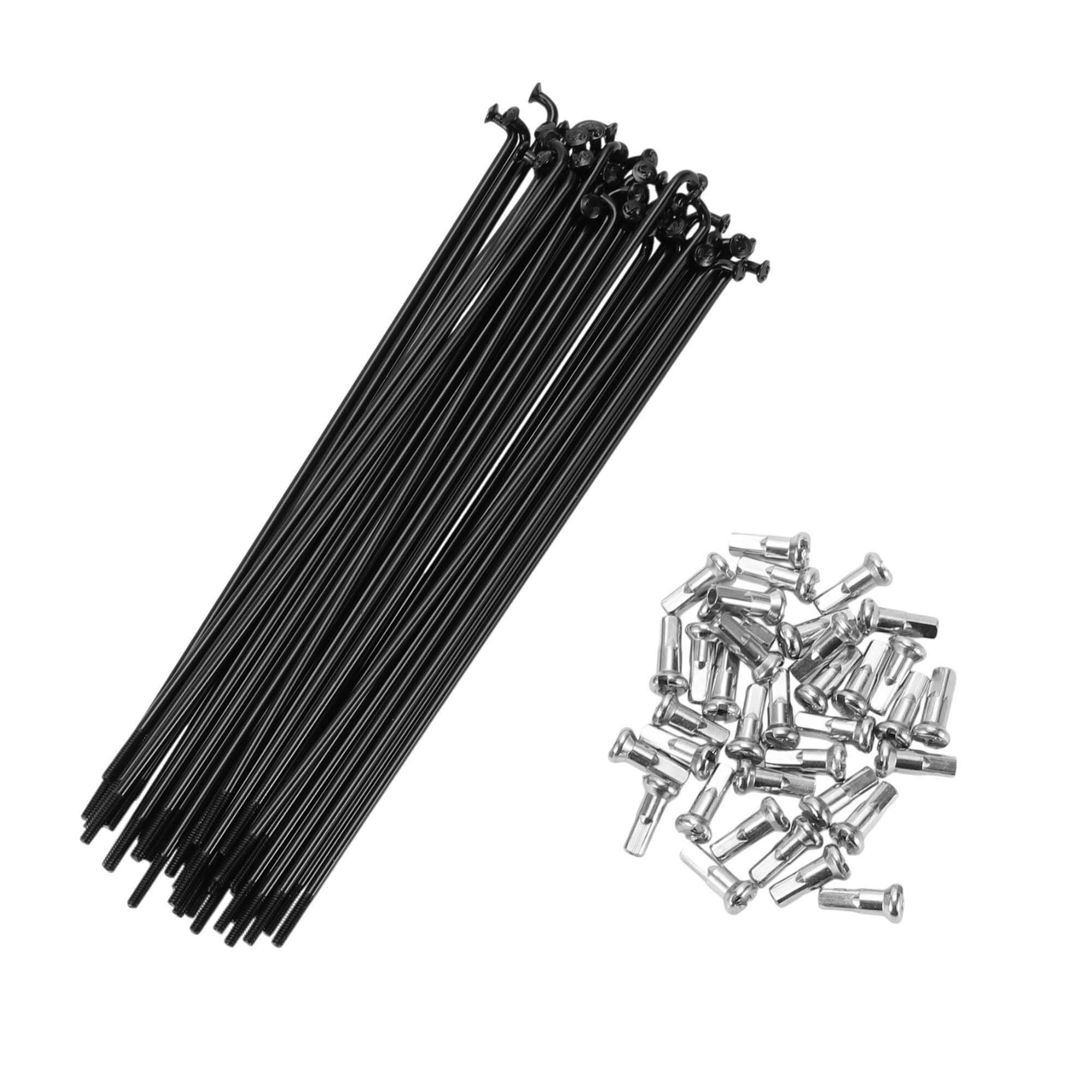 Bike Bicycle Spokes 14G 140MM Mountain Bike Spokes Steel Black 36Pcs ...