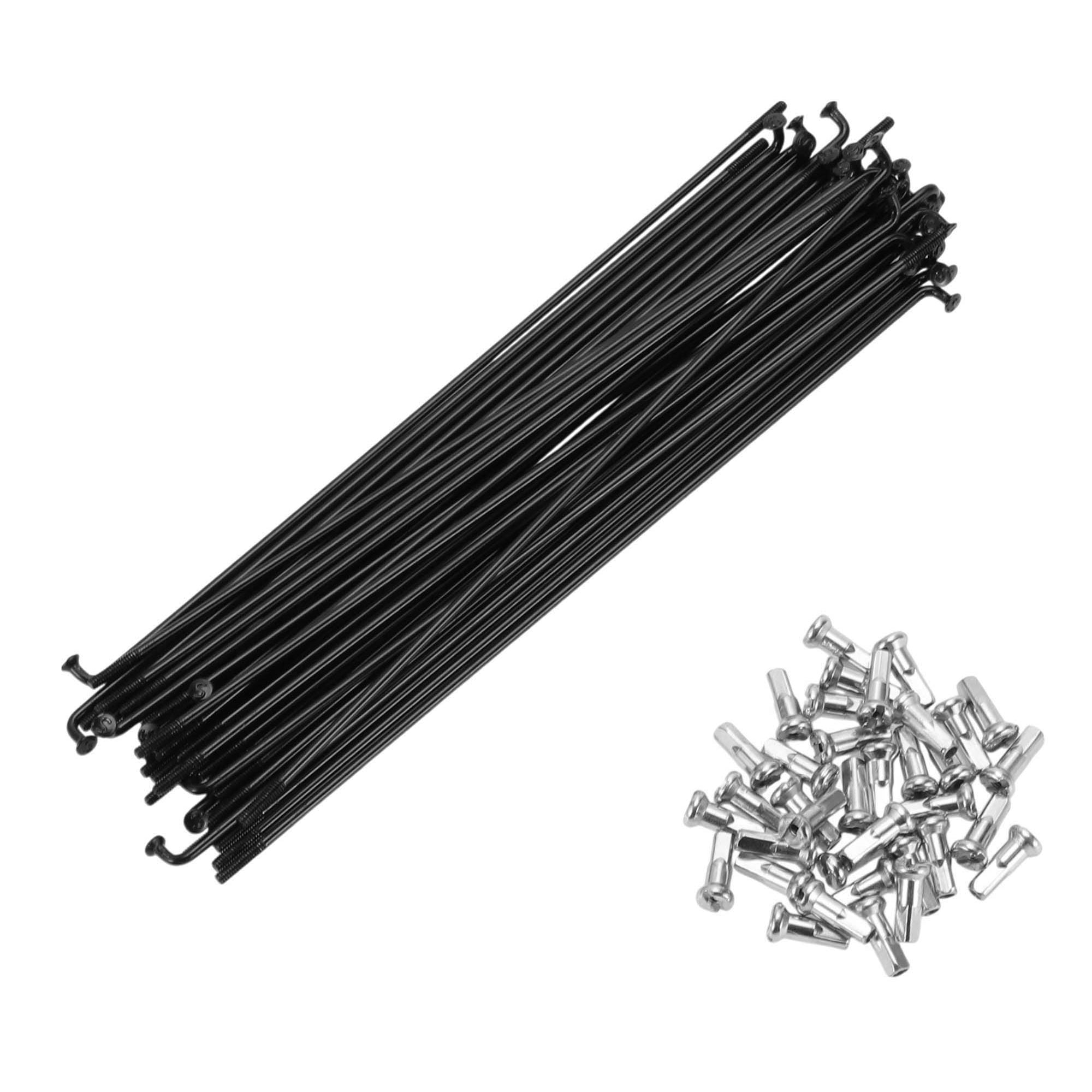 Bike Bicycle Spokes 14G 165MM Mountain Bike Spokes Steel Black 36Pcs ...