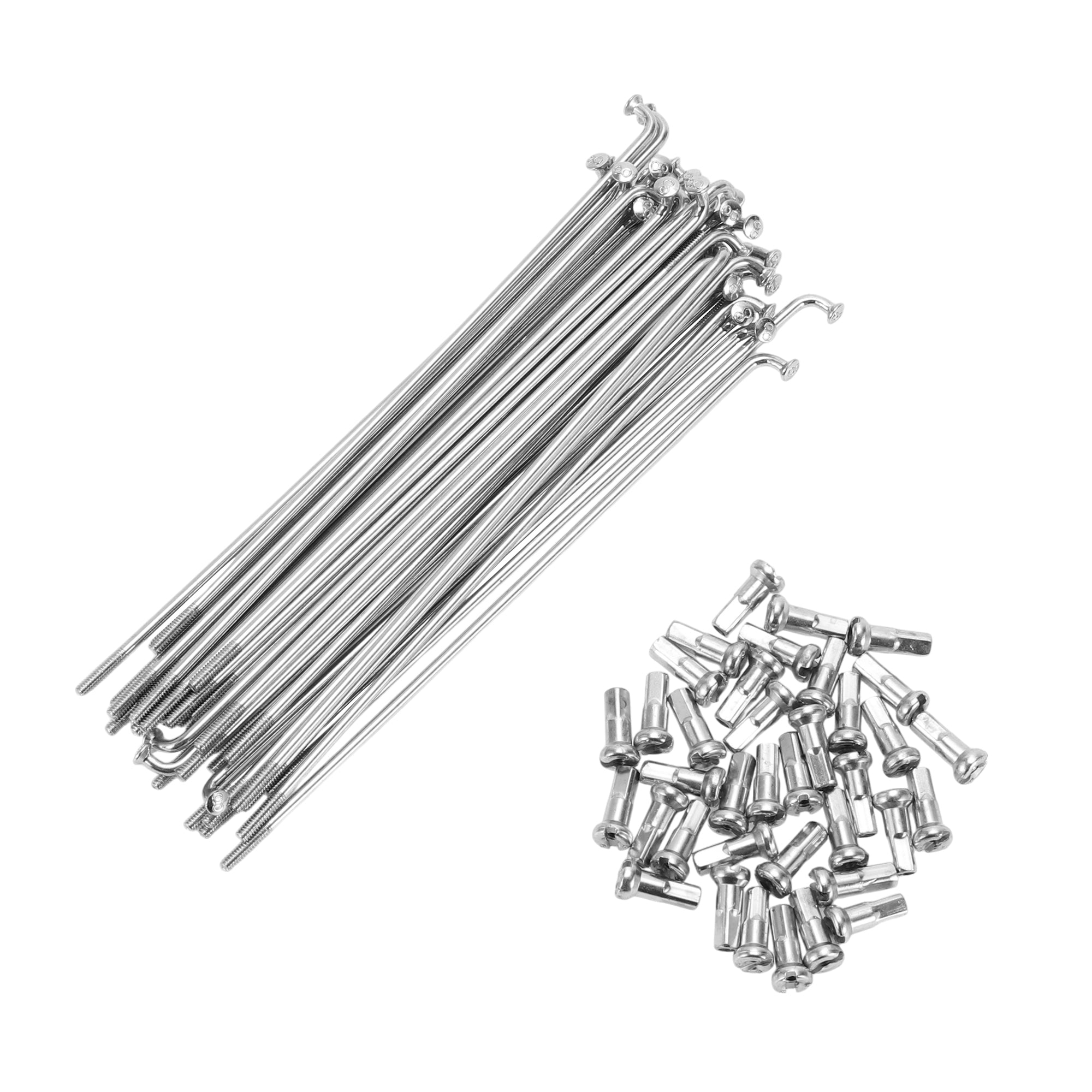 Bike Bicycle Spokes 14G 135MM Mountain Bike Spokes Carbon Steel Silver ...