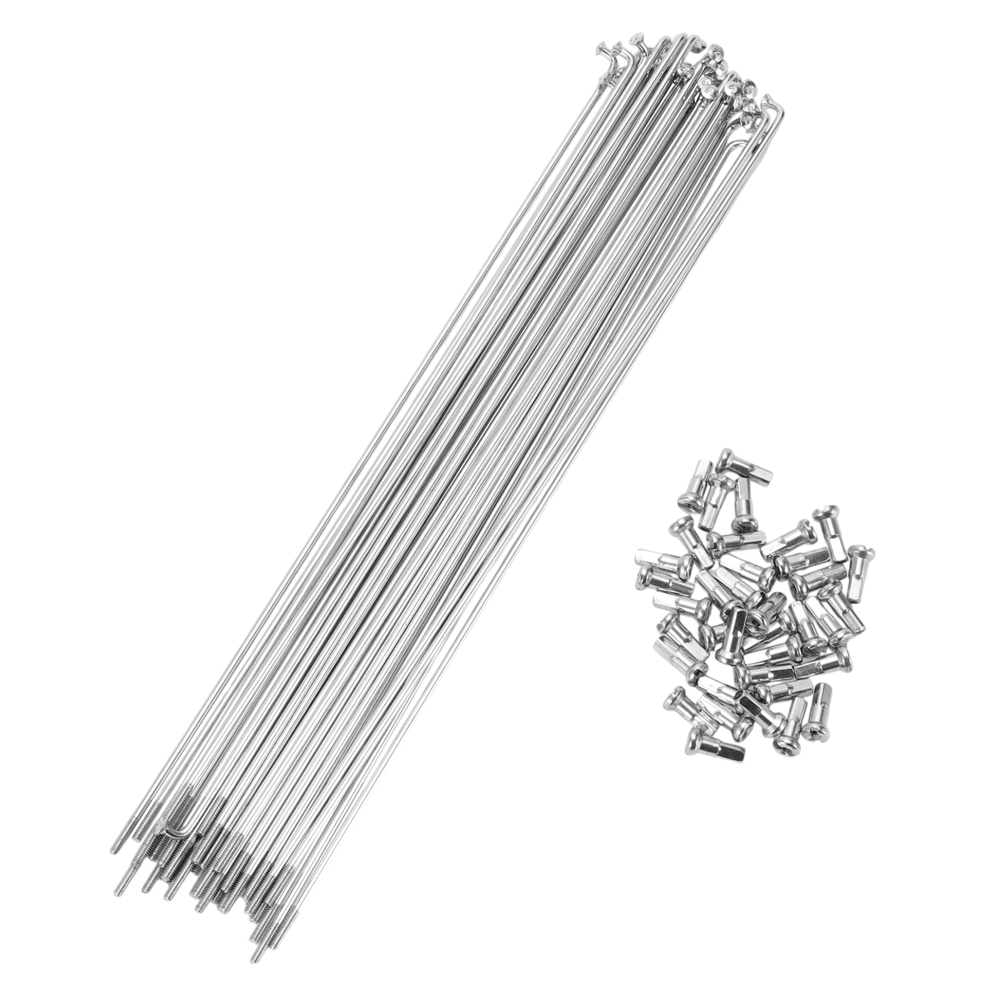 Bike Bicycle Spokes 14G 225MM Mountain Bike Spokes Carbon Steel Silver ...