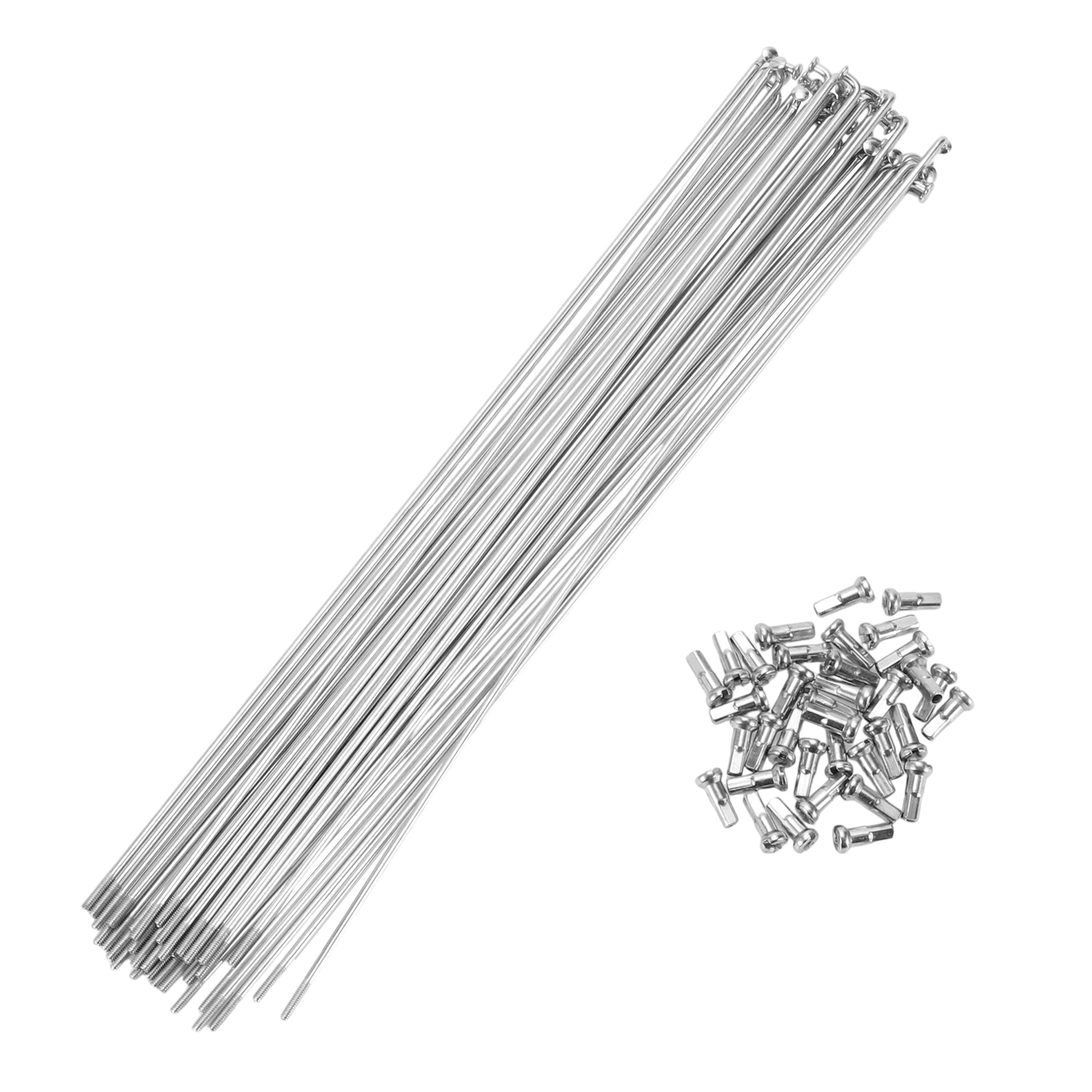 Bike Bicycle Spokes 14G 240MM Mountain Bike Spokes Carbon Steel Silver ...