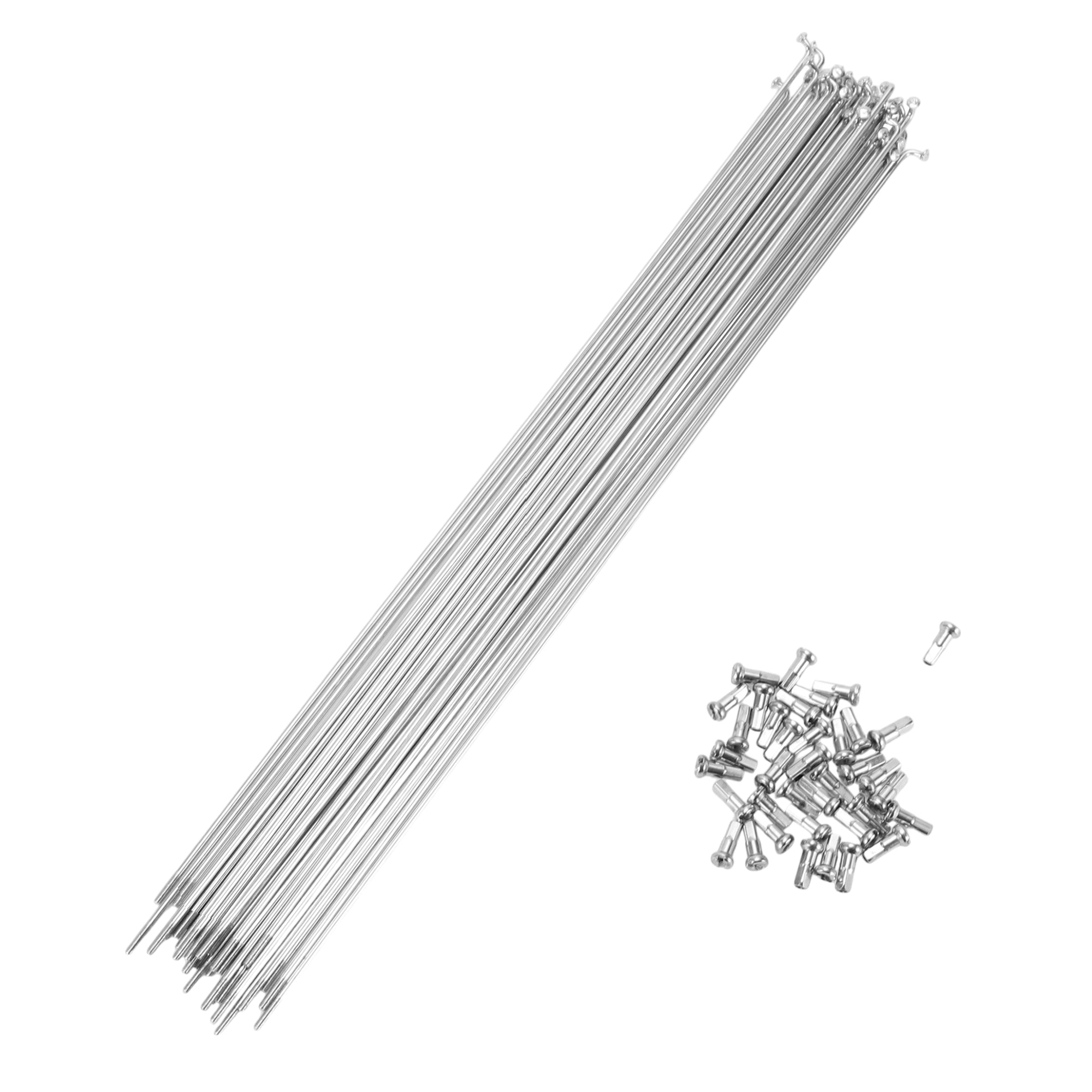 Bike Bicycle Spokes 14G 310MM Mountain Bike Spokes Carbon Steel Silver ...