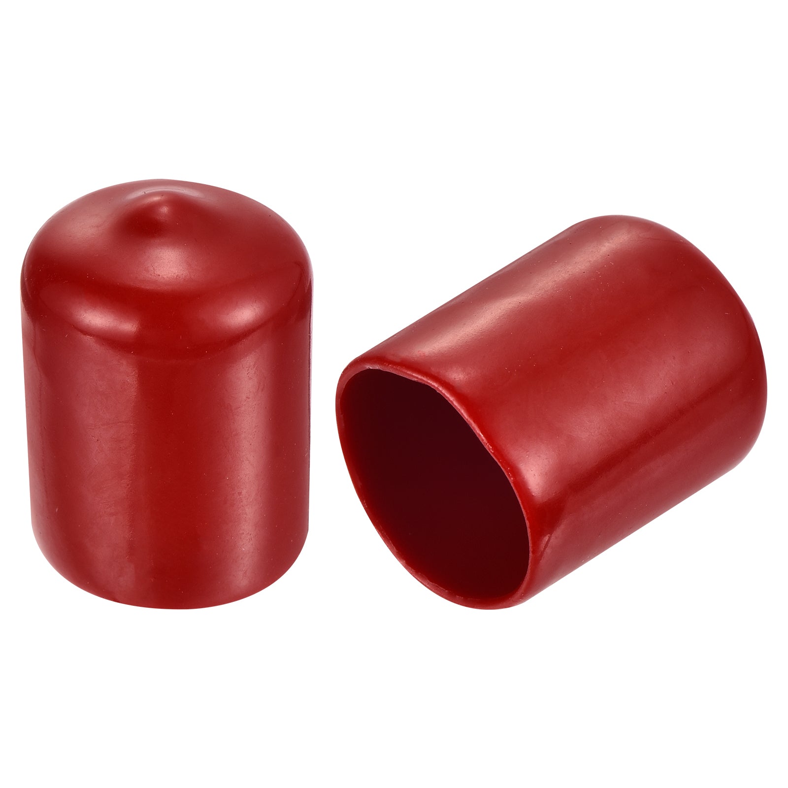 Uxcell 20pcs Round Rubber End Caps 5/8"(16mm) Burgundy Red Vinyl Cover ...
