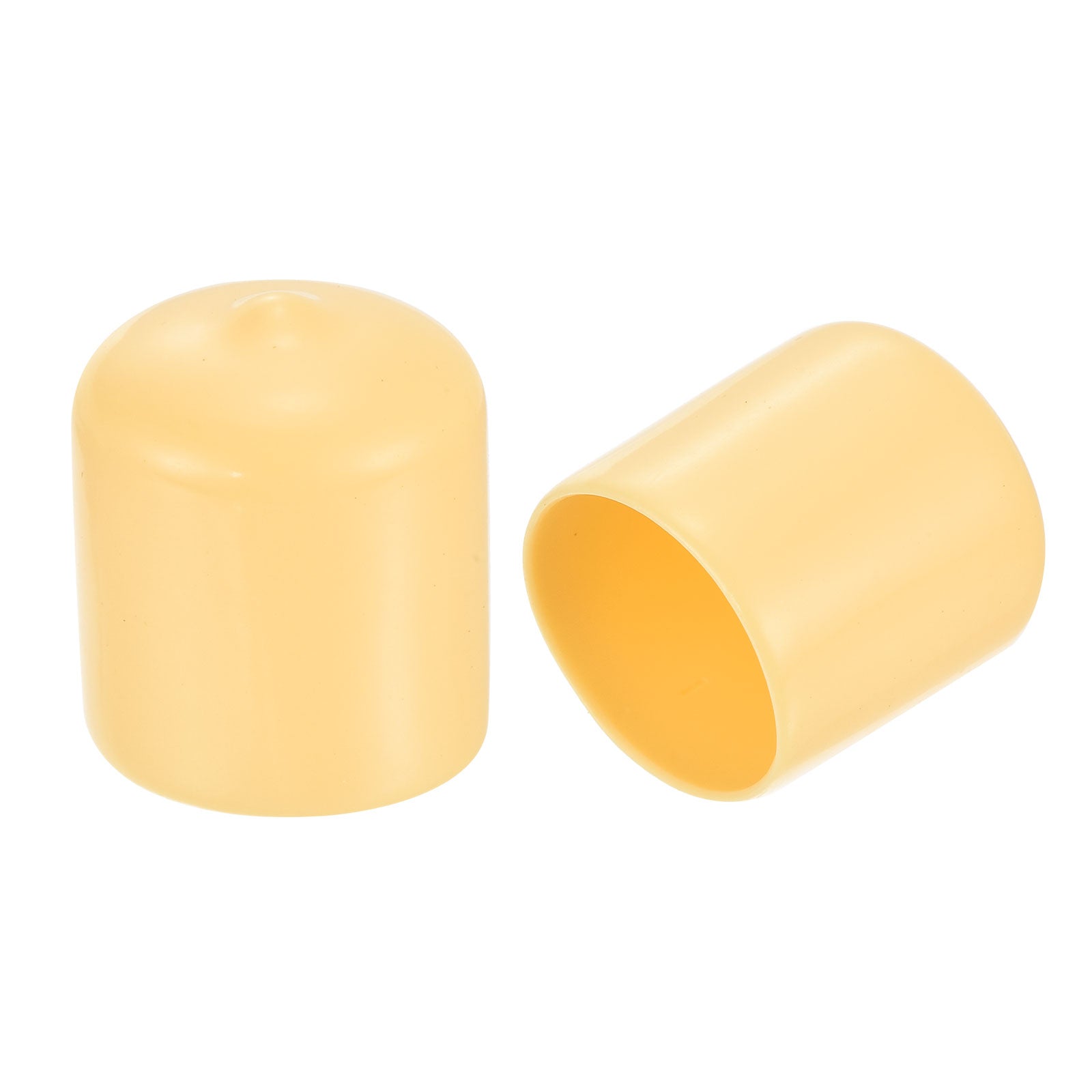 Uxcell 50pcs Round Rubber End Caps 15/16"(23mm) Beige Cover Screw ...