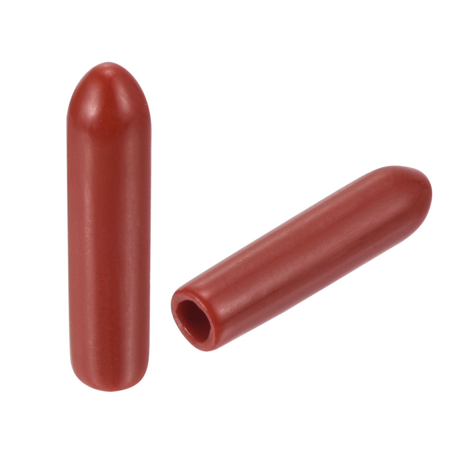 Uxcell 50pcs Round Rubber End Caps 1/8"(2.5mm) Wine Red Vinyl Cover ...