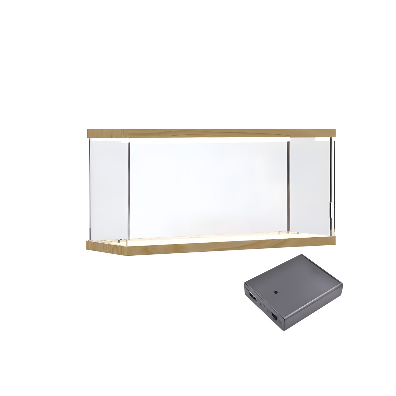 Wood-based Acrylic Collection Display Cabinet with Three-level Dimmer ...