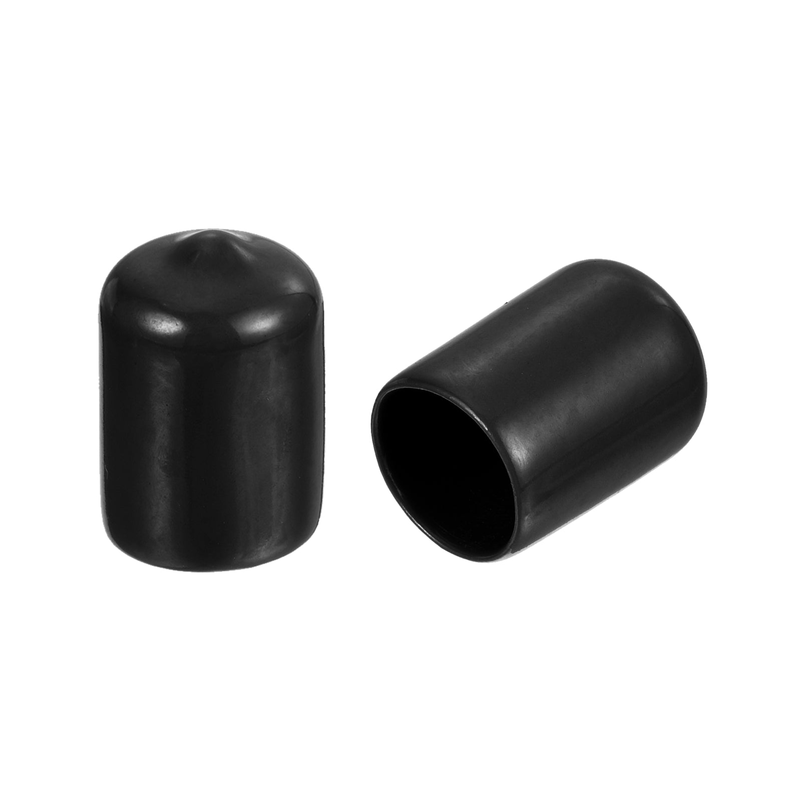 Uxcell 100pcs Round Rubber End Caps 5/8"(15.5mm) Black Cover Screw ...