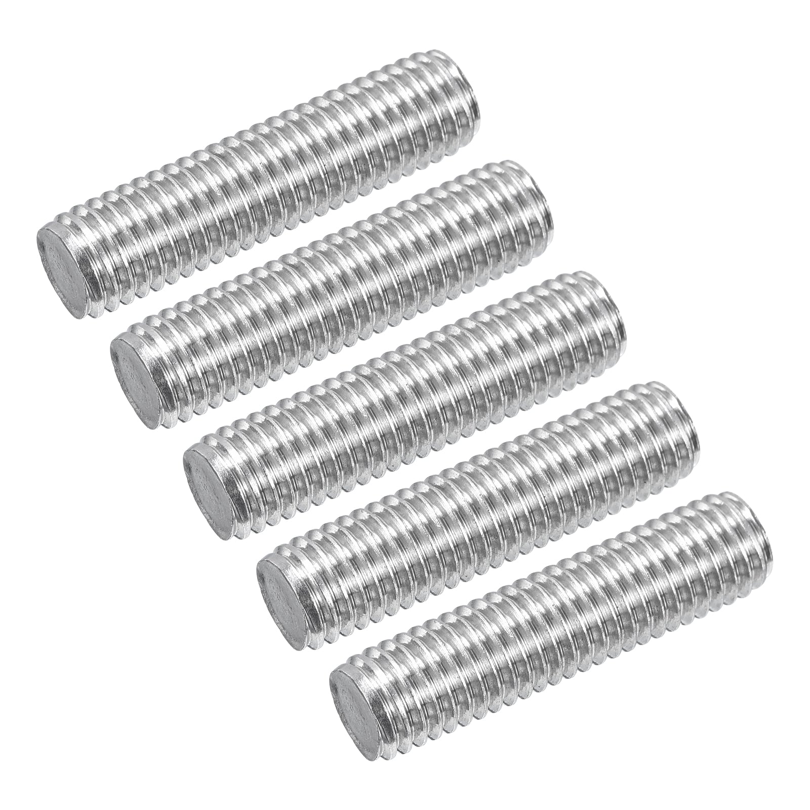 Uxcell 15Pcs M10 x 40mm Fully Threaded Rod 304 Stainless Steel Right ...