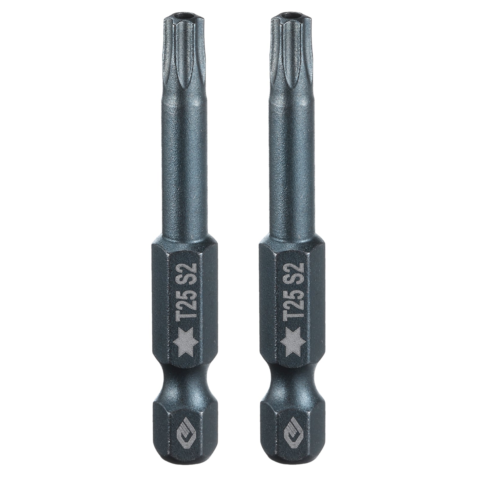 2pcs T25 Torx Screwdriver Bit 1/4" Shank 2" Long Magnetic 6 Point Drill ...