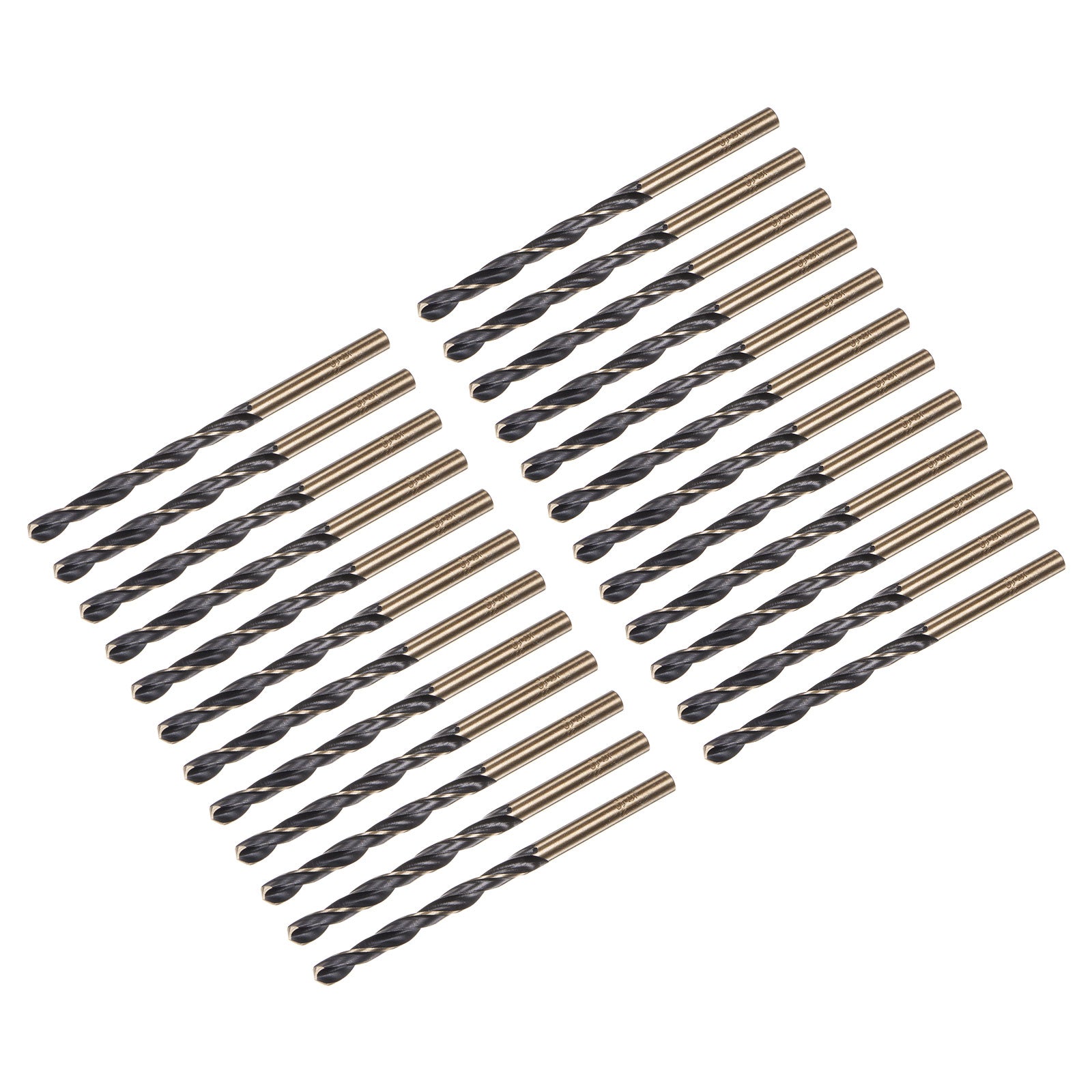 Uxcell 24pcs 5mm Titanium & Nitride Coated M2 High Speed Steel Twist ...
