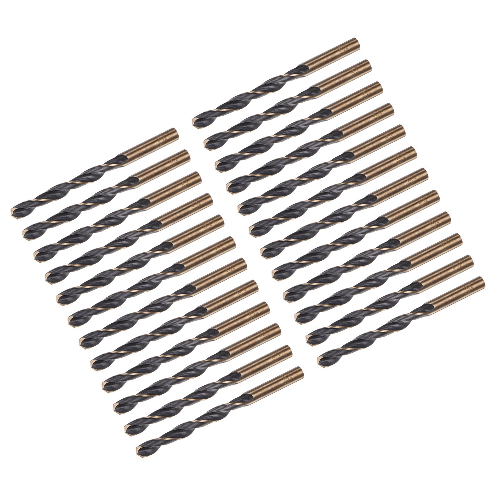 Uxcell 24pcs 8.5mm Titanium & Nitride Coated M2 High Speed Steel Twist ...