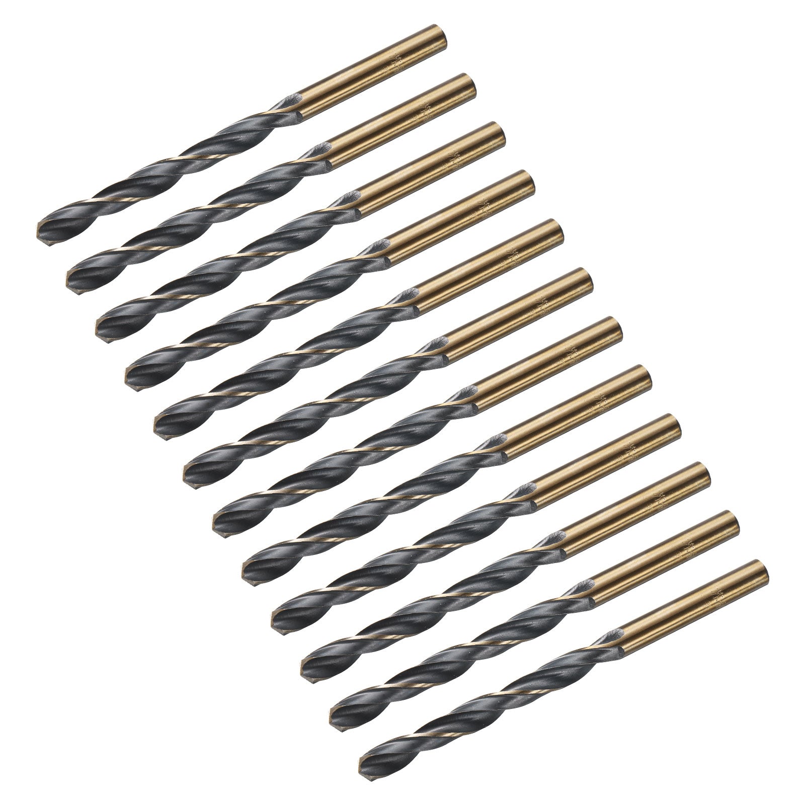 Uxcell 12pcs 6.8mm Titanium & Nitride Coated M2 High Speed Steel Twist ...
